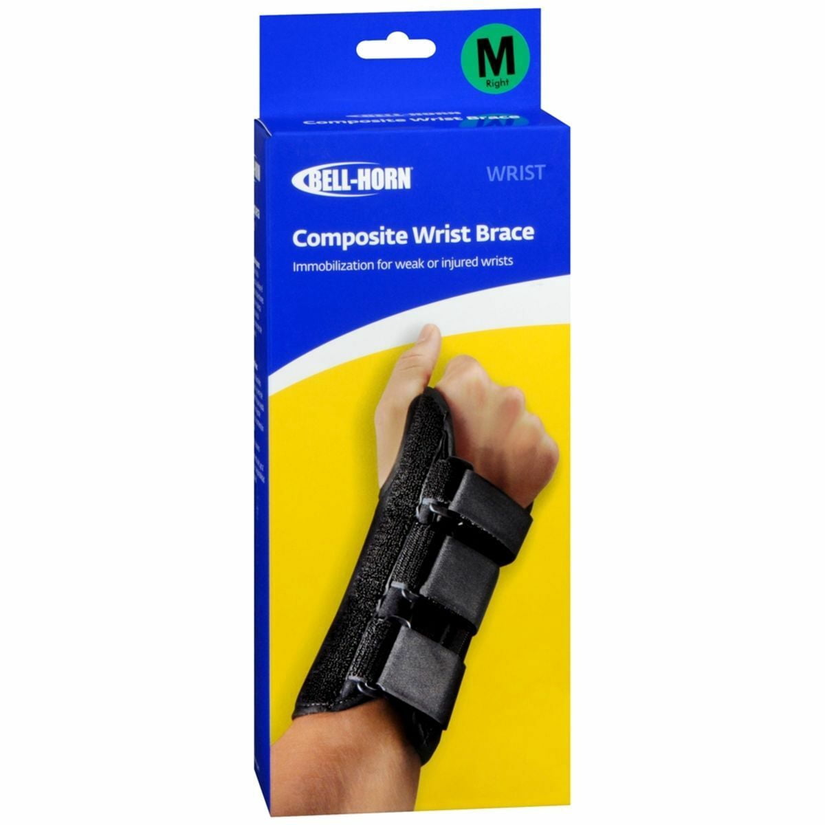 DJO Bell-Horn Composite Wrist Brace Right Medium(6.5-7.5" Wrist Circ ...