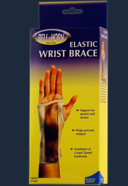 DJO Bell-Horn Elastic Wrist Brace - Black - Right X-Large- Treatment of ...