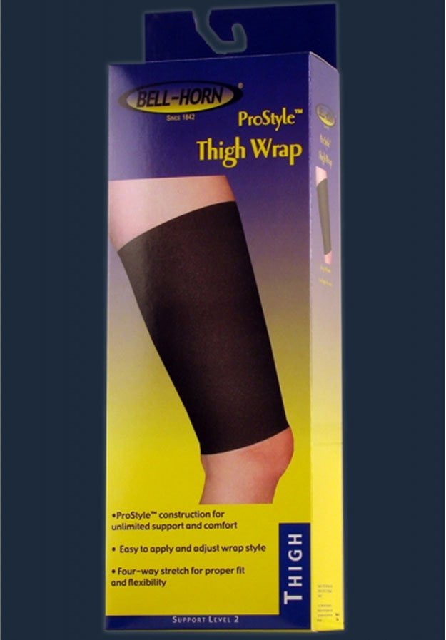 DJO Bell-Horn Universal ProStyle Thigh Wrap Black - Hamstring ...