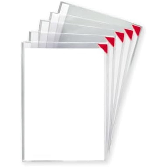 DJOIS byMagnetic Sign Holder, Letter Size Adhesive Pockets ...