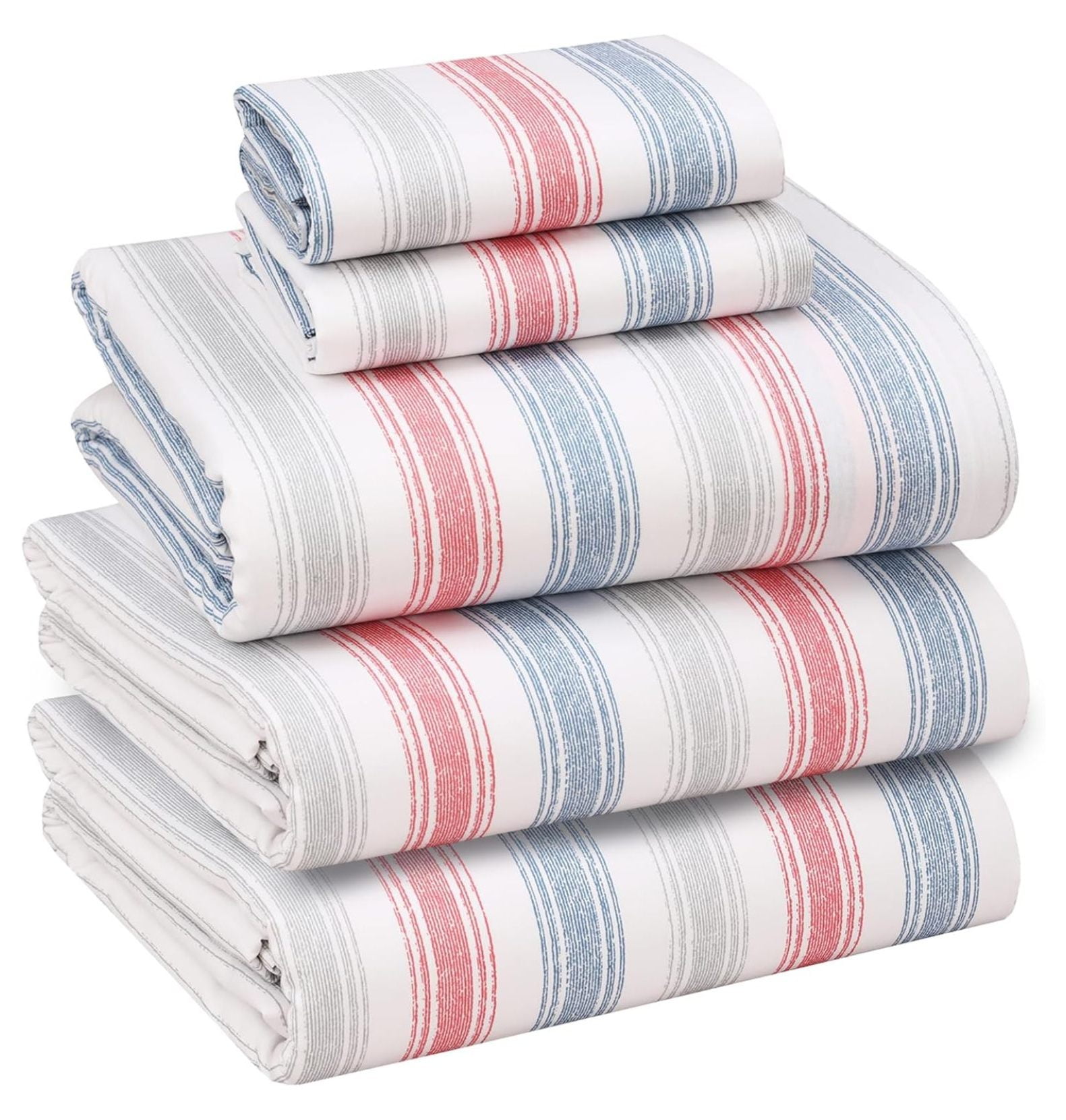 DJWCB 100% Cotton Sheets for Split King Size Bed - Crispy Cooling ...