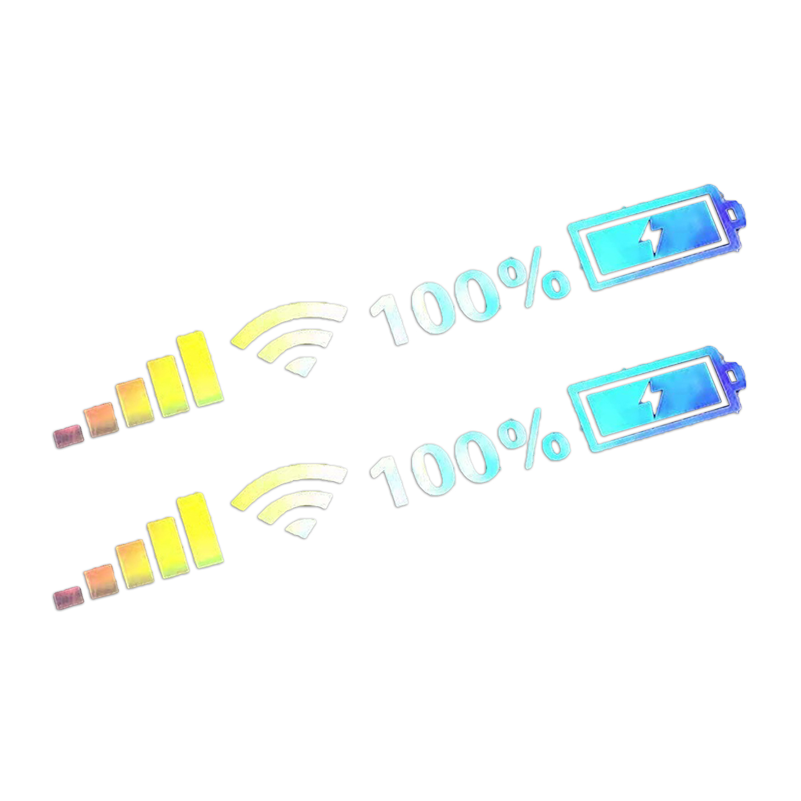 DJZ 2Pcs Car Glass Stickers - Eye-Catching Waterproof Decorations ...