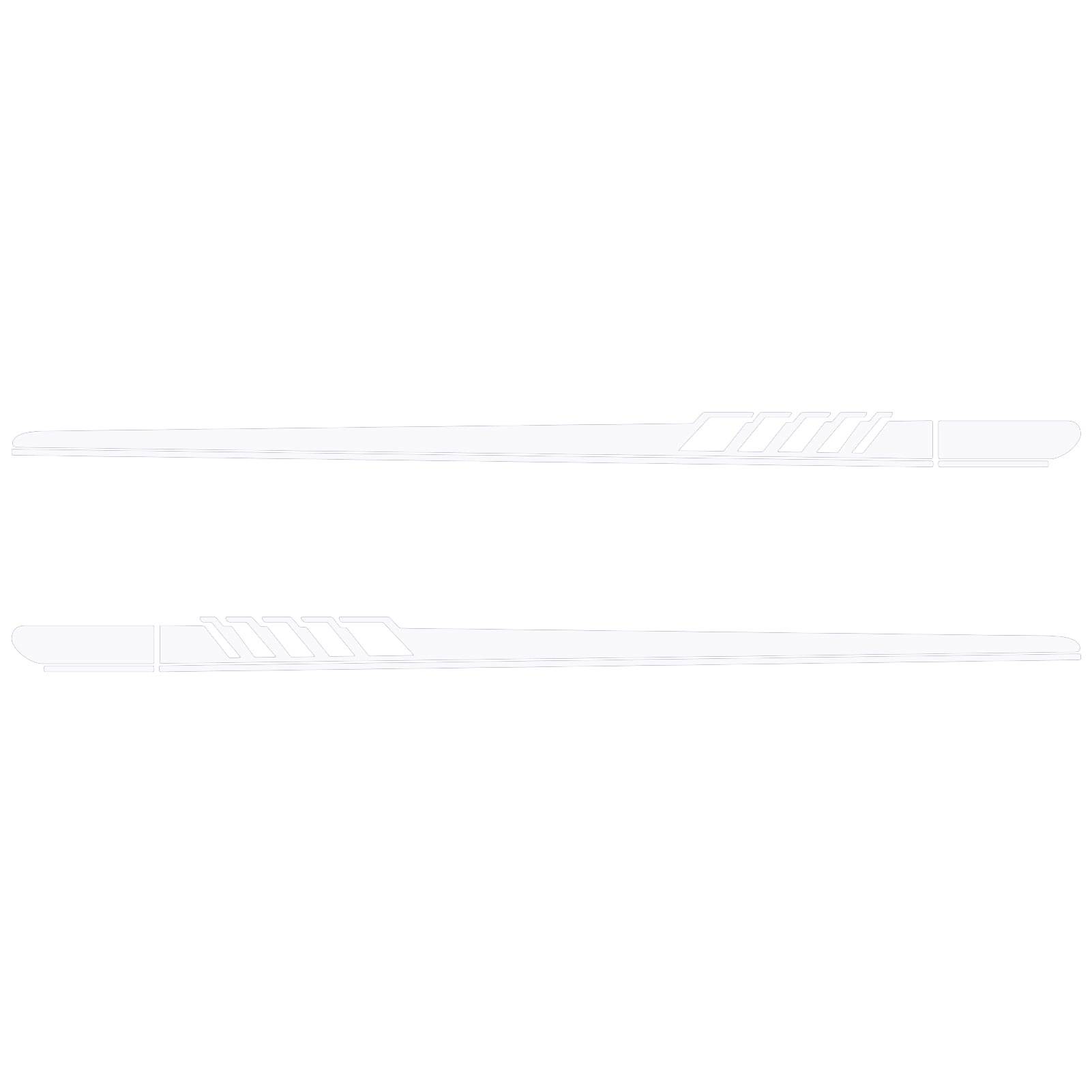 DJZ 2Pcs Universal Waterproof Car Side Body Stripe Decal - D-608 Car ...