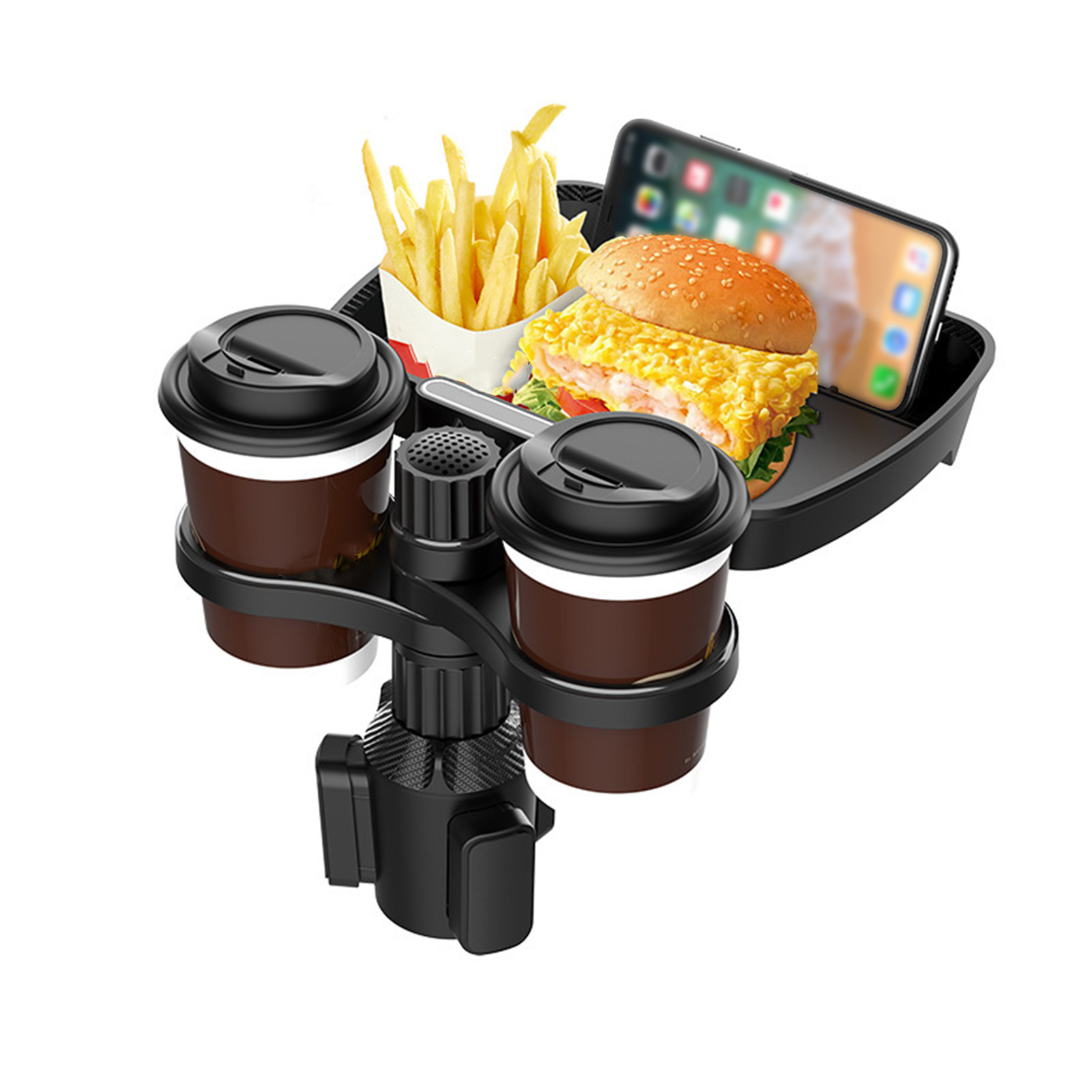 DJZ 360 Degree Rotate Car Mounted Meal Tray - Auto Table - Food Storage ...