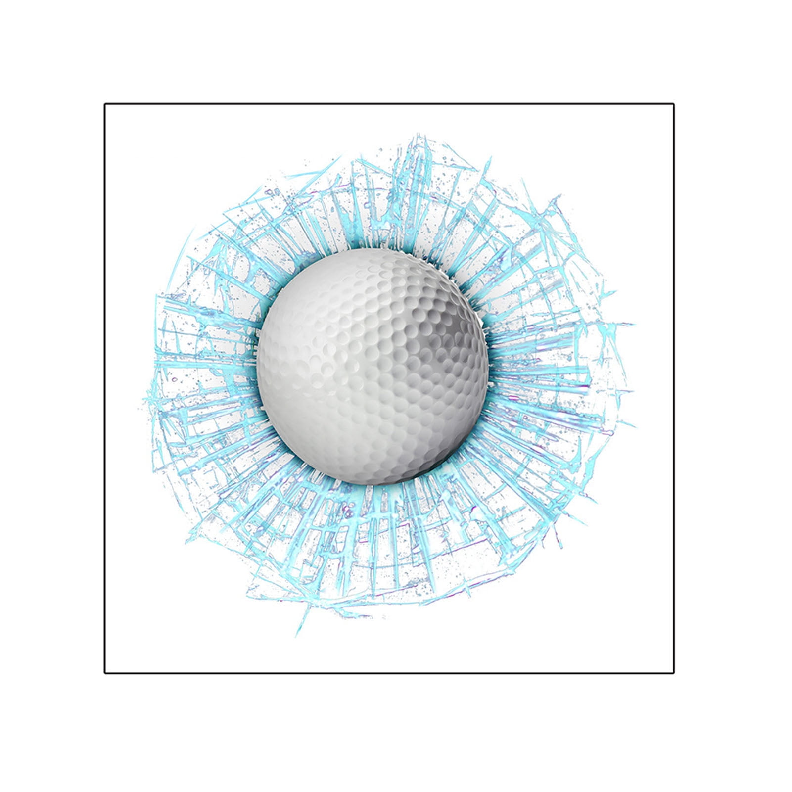 DJZ 3D Prank Tricky Broken Glass Sticker - Realistic Visual Impact ...