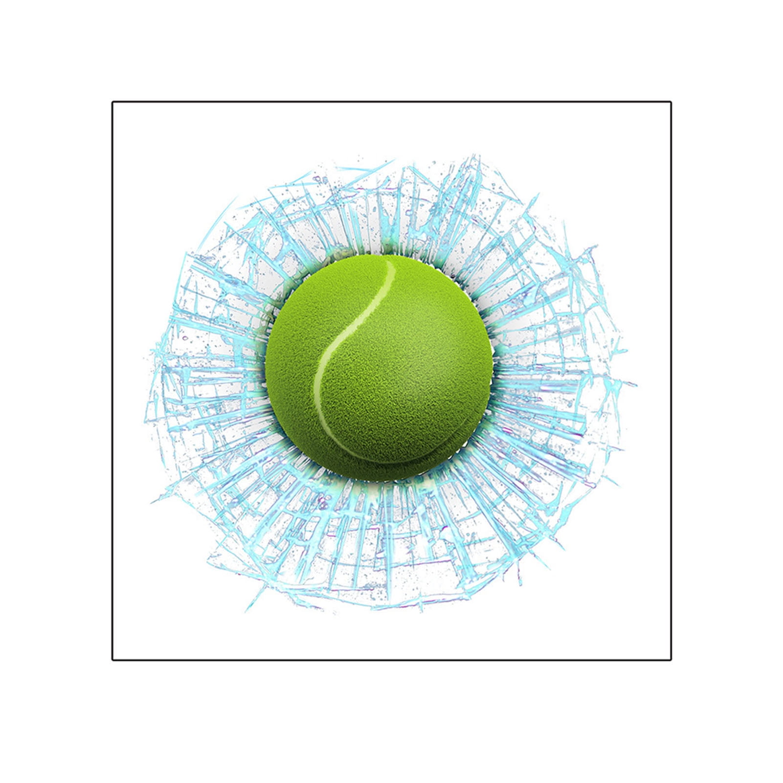 DJZ 3D Prank Tricky Broken Glass Sticker - Realistic Visual Impact ...