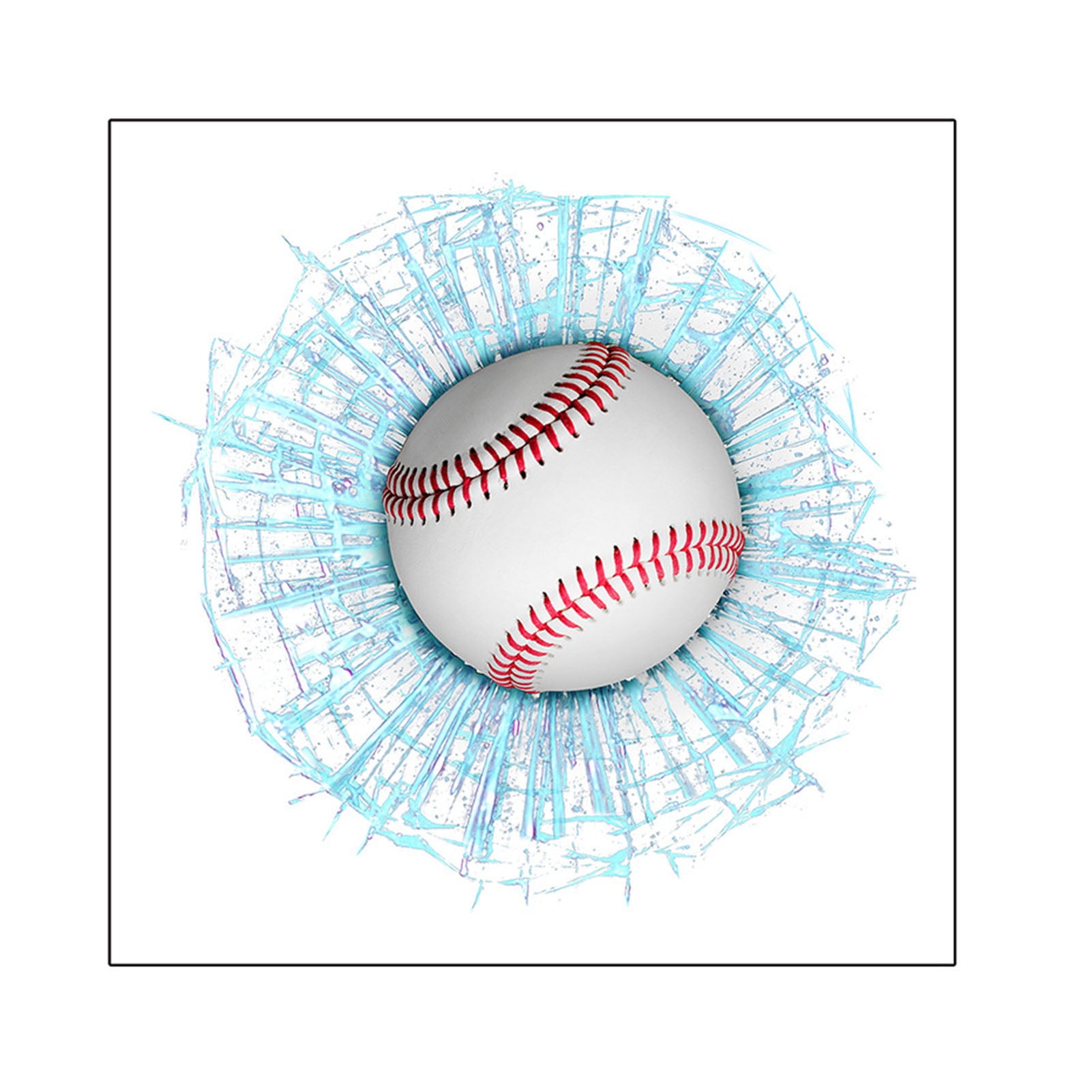 DJZ 3D Prank Tricky Broken Glass Sticker - Realistic Visual Impact ...