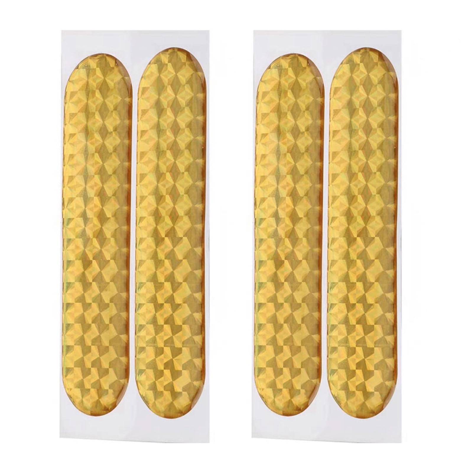 DJZ 4Pcs/Set Car Reflective Sticker - 3D Epoxy Self-adhesive - Weather ...