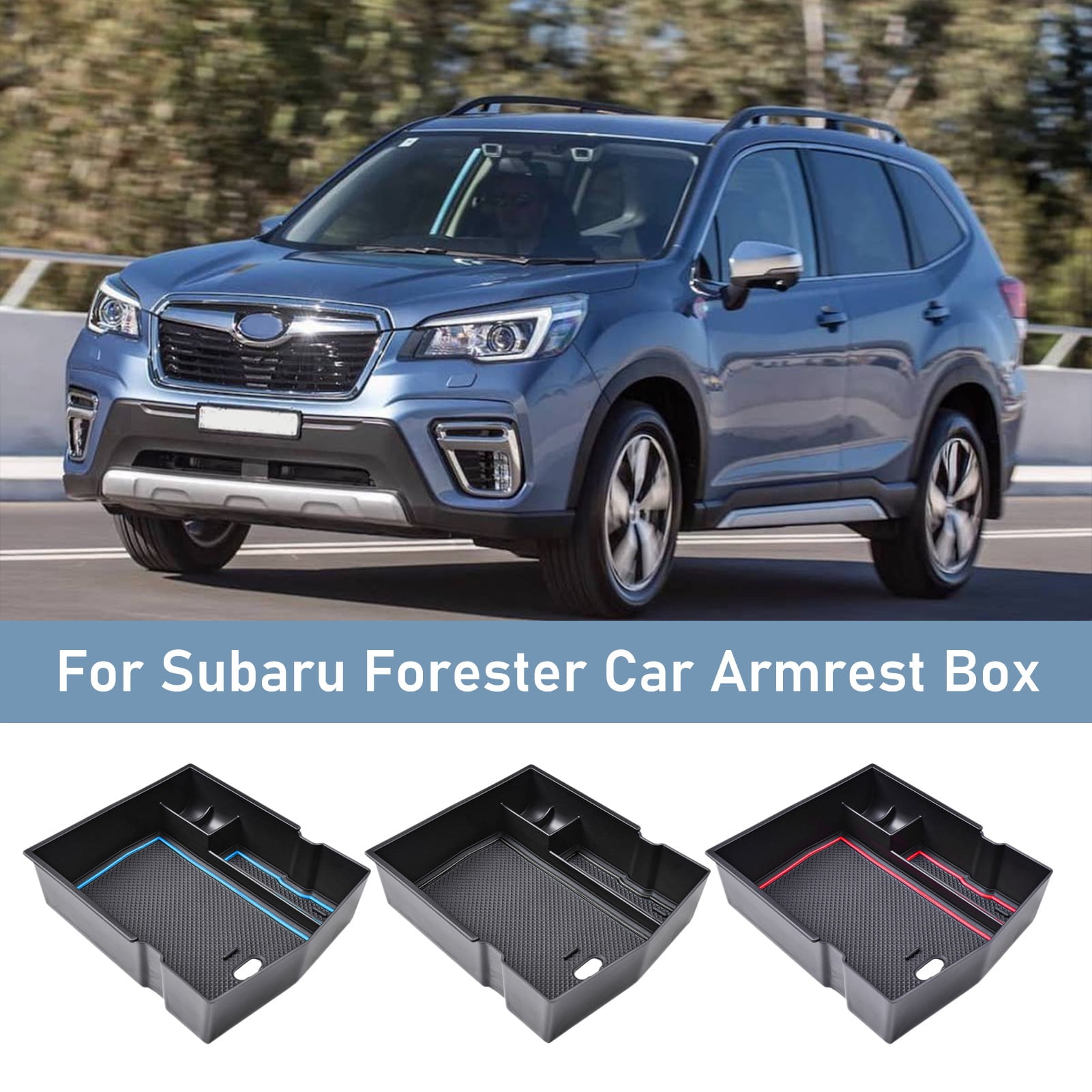 DJZ Armrest Box Storage Tray for Subaru Forester 2019-2024 - USB Hole ...