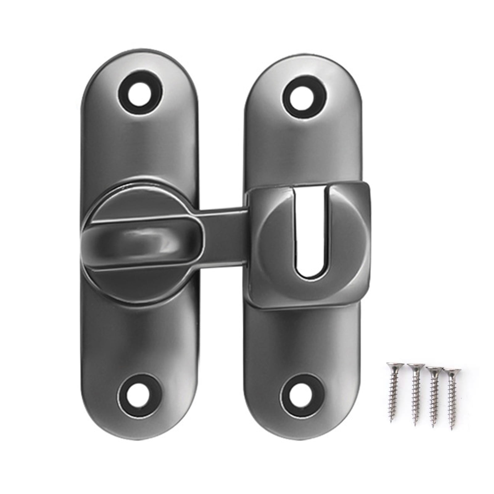 DJZ Barn Door Lock - 90/180 Degree Flip Sliding Door Latch, Punch-Free ...