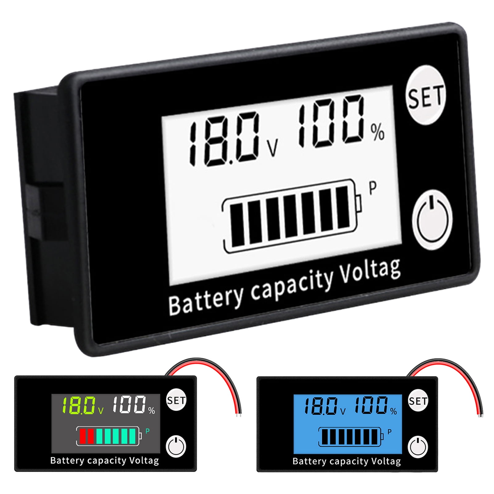 DJZ Battery Voltmeter - Digital Voltmeter, High Accuracy LCD Screen ...