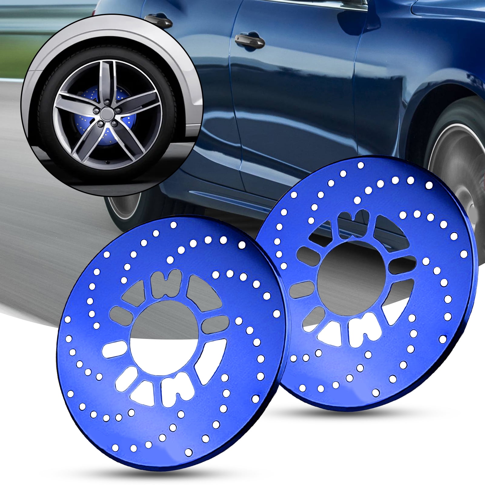 DJZ Bright-colored Disc Brake Rotor Cover - Hollow-out Design ...