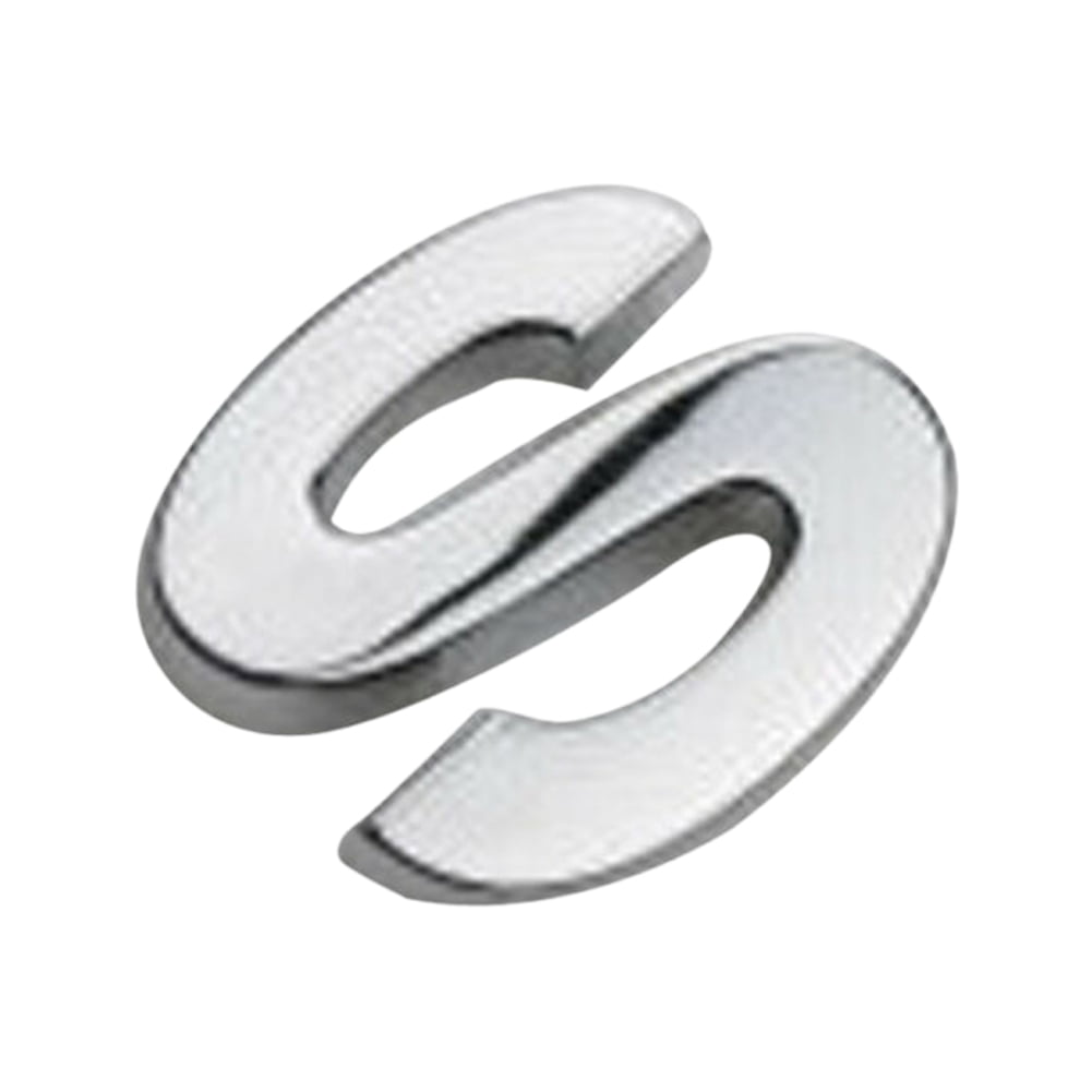 DJZ Car Badge Sticker – Number Letter Self-adhesive Emblem Decals ...