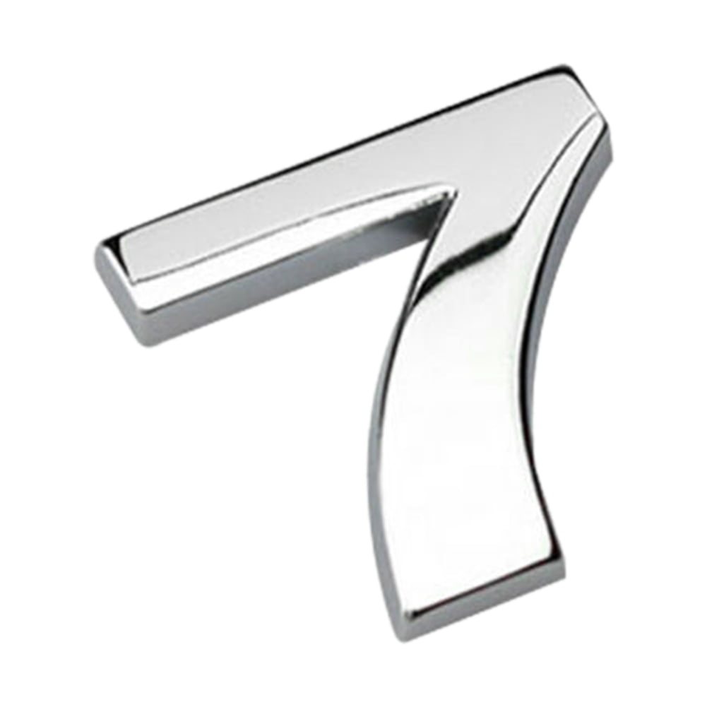 DJZ Car Badge Sticker – Number Letter Self-adhesive Emblem Decals ...