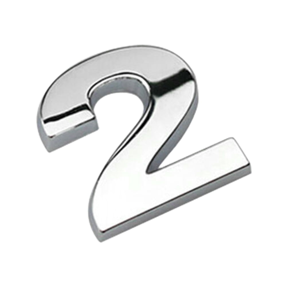 DJZ Car Badge Sticker – Number Letter Self-adhesive Emblem Decals ...