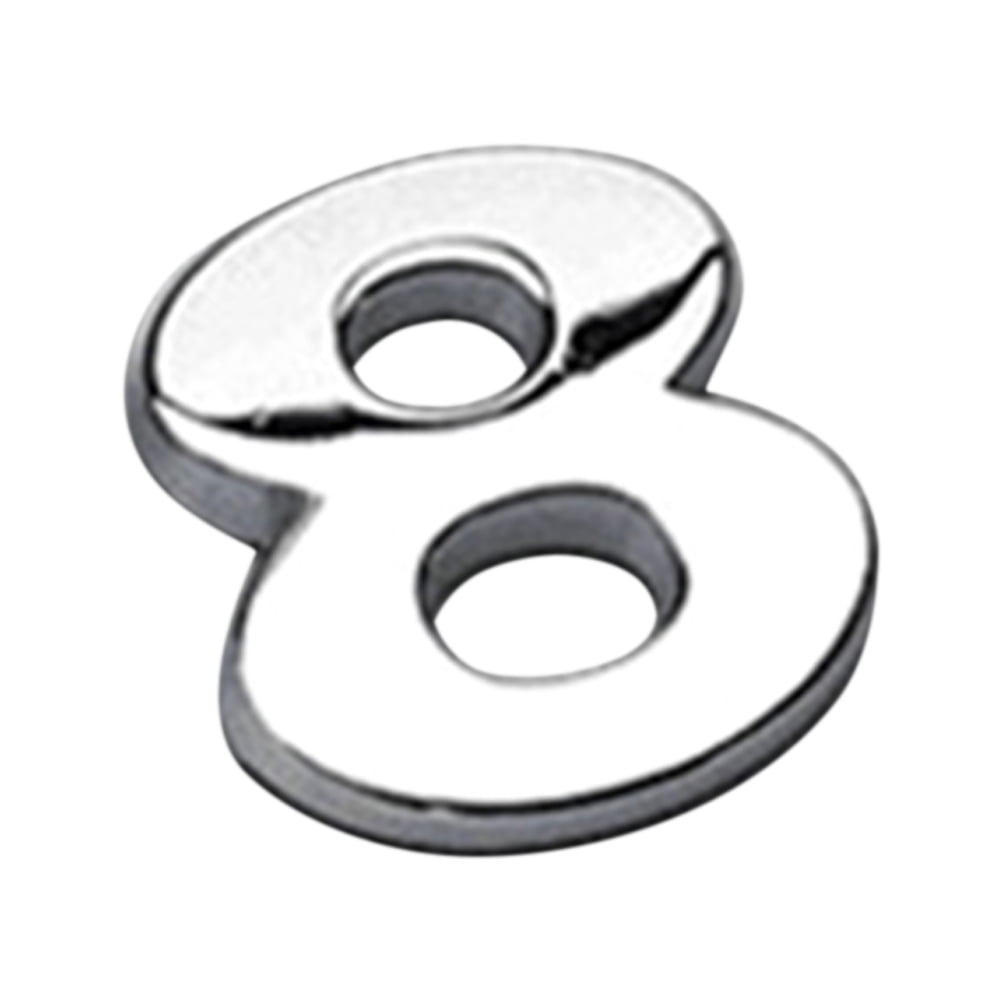 DJZ Car Badge Sticker – Number Letter Self-adhesive Emblem Decals ...