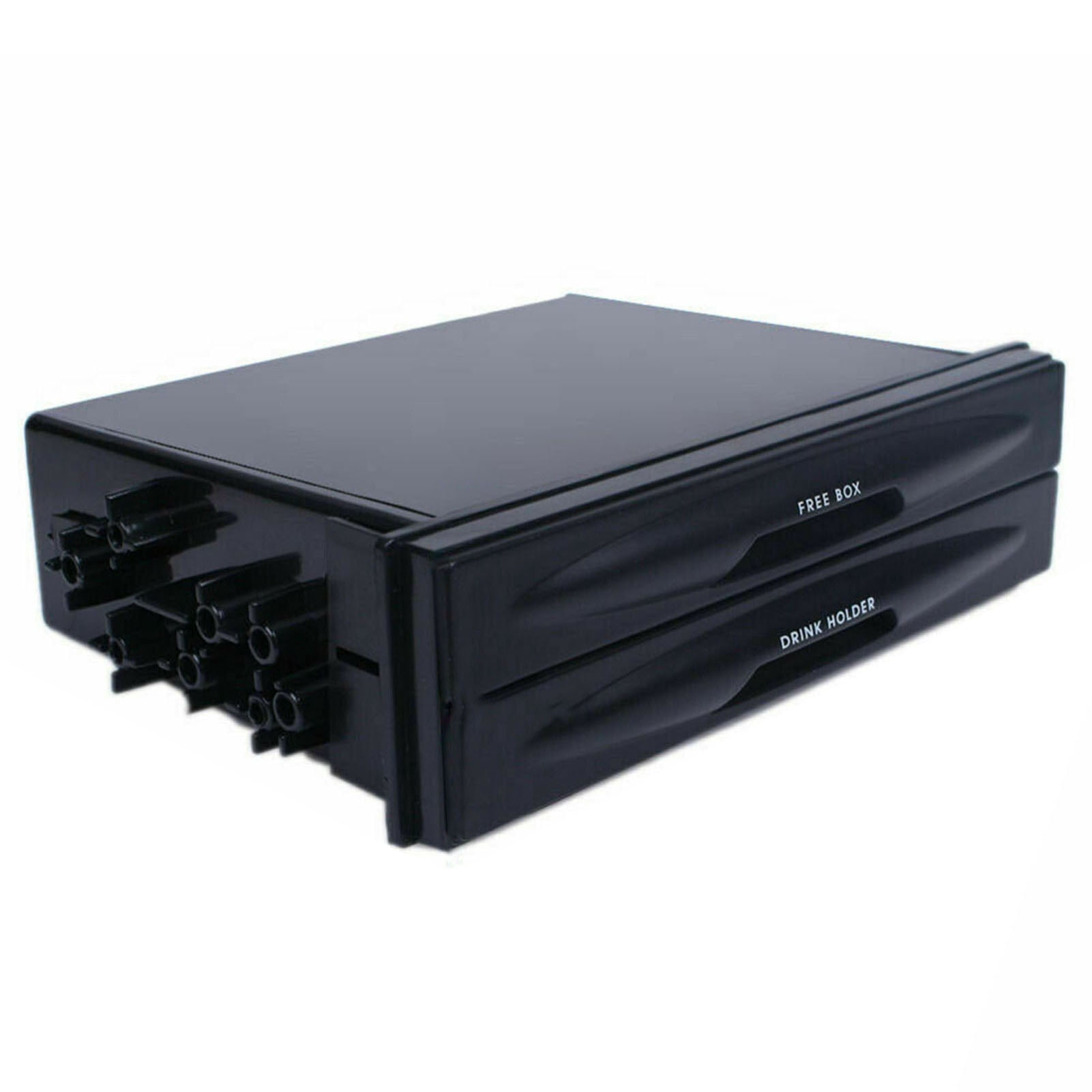 DJZ Car Radio Box - Universal Compact Double Layers Radio Pocket Kit ...