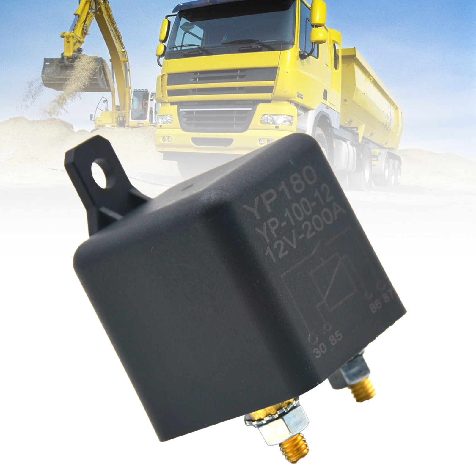 DJZ Car Relay High Power Heavy Duty Black 200A 12V Universal Electrical ...