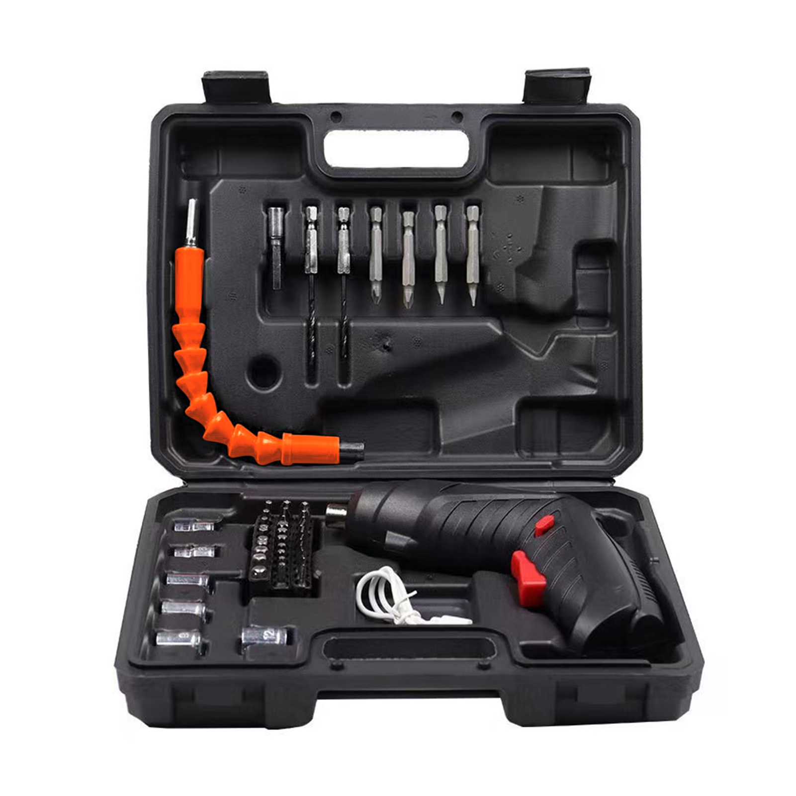 DJZ Cordless Electric Screwdriver Set - High Torque, LED Light, Compact ...