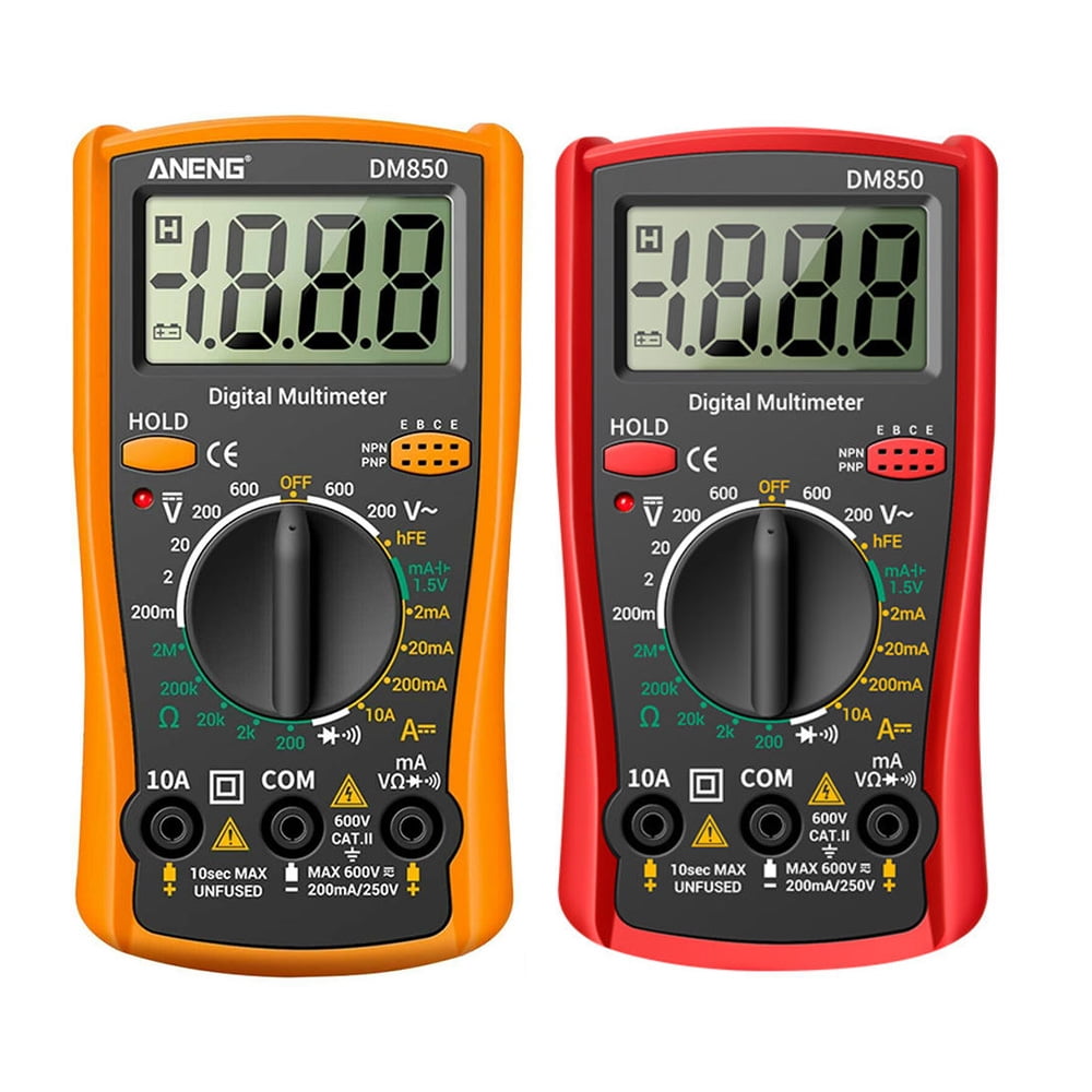 DJZ Digital Multimeter Lightweight LCD Volt Tester for Automotive ...