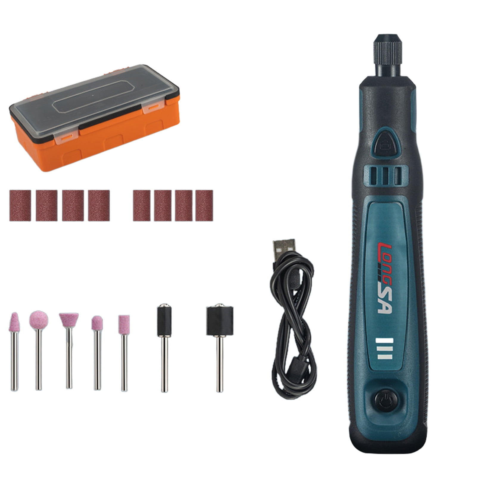 DJZ Electric Grinder - Rechargeable 3-Gear Micro Rotary Tool Jade ...