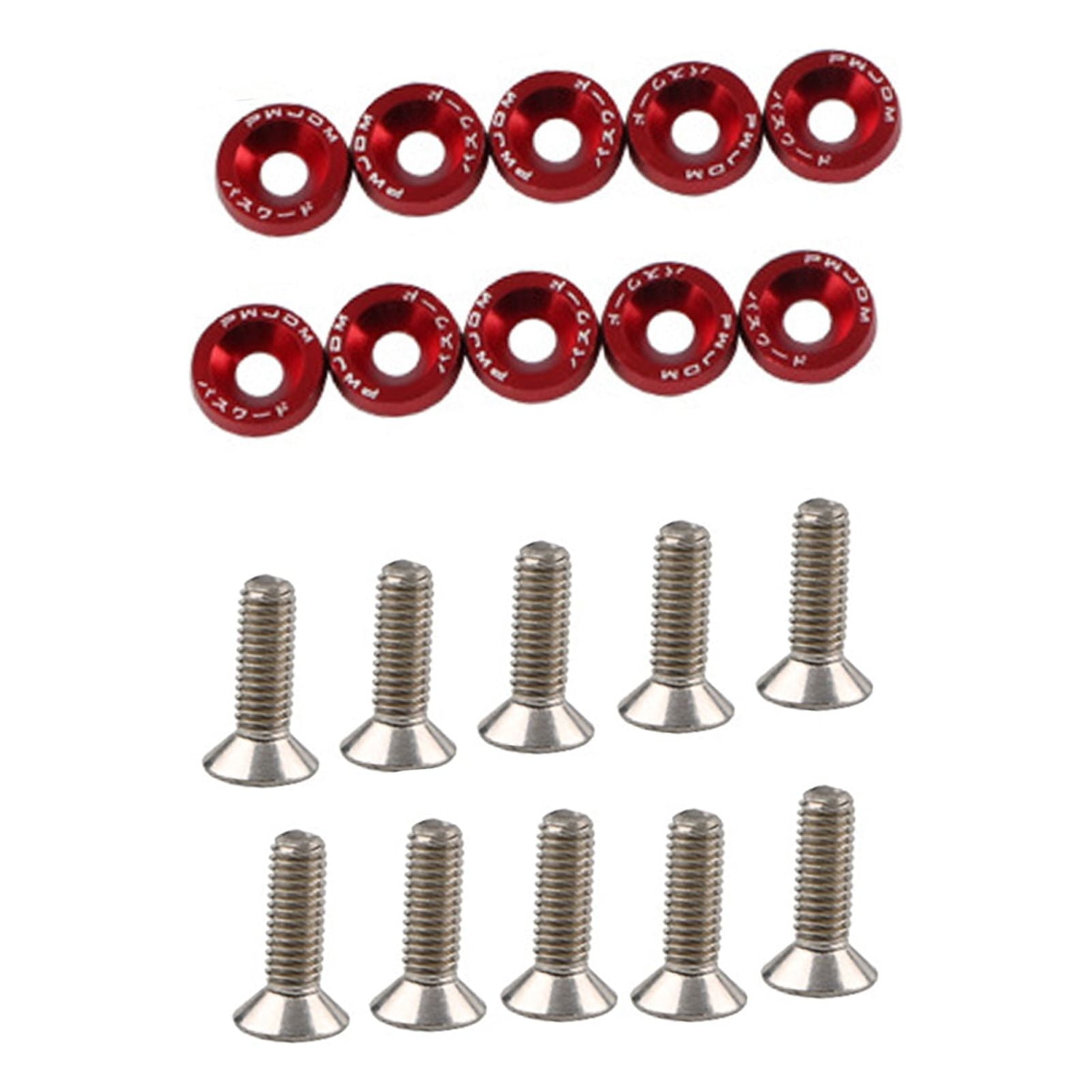 DJZ Exquisite Stainless Steel M6 Bolt Washer Set - Bright-colored, Easy ...