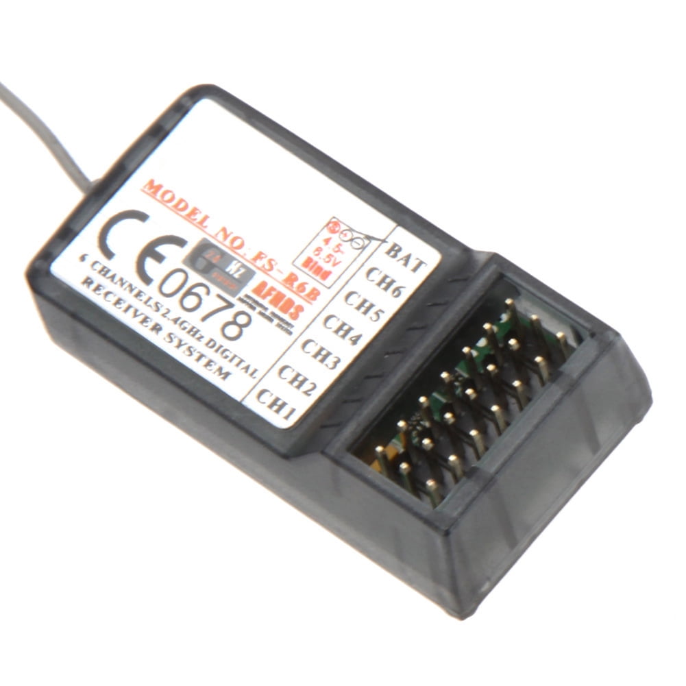 DJZ FlySky FS-R6B Receiver - 2.4Ghz 6CH RC Receiver for FS-CT6B TH9B ...