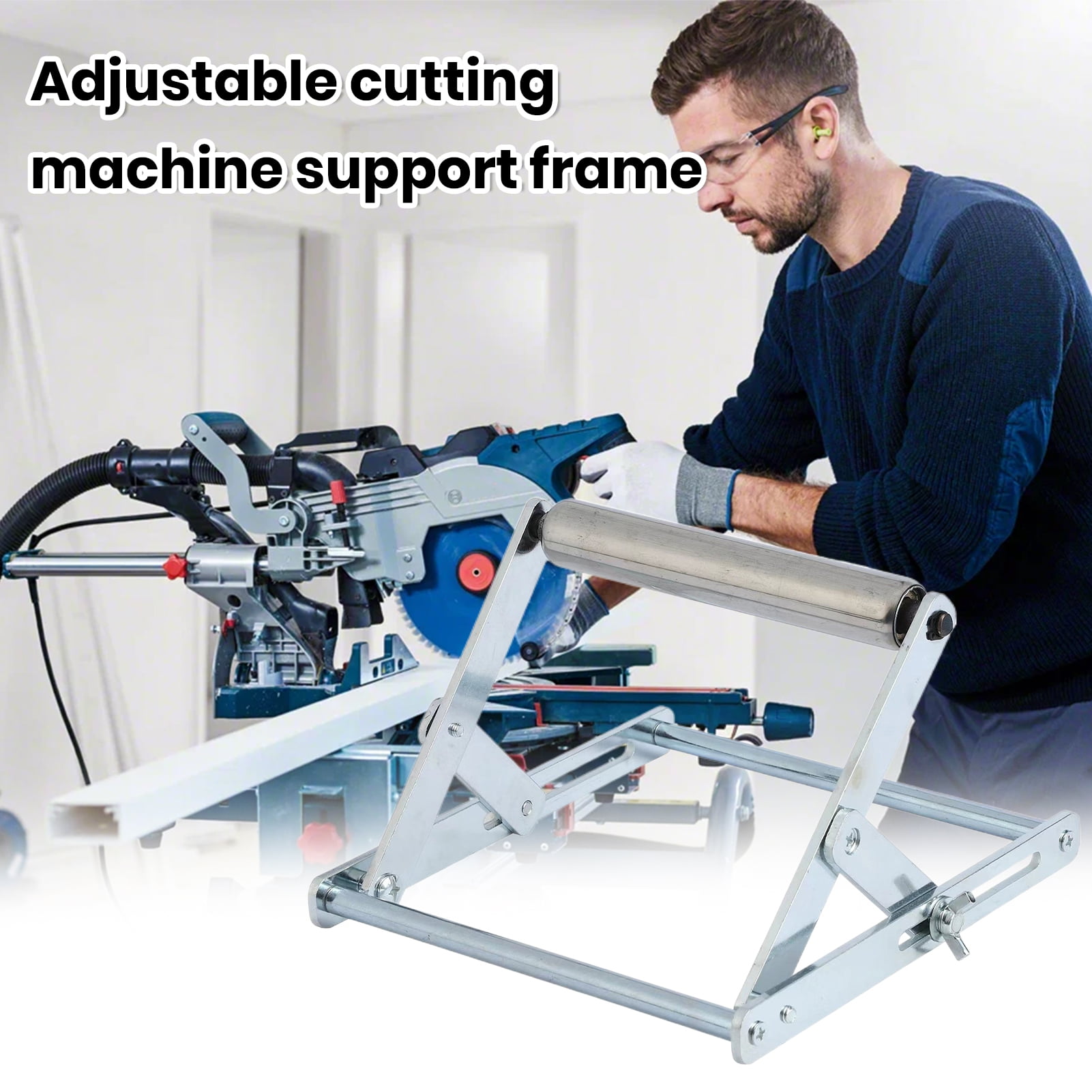 DJZ Foldable Cutting Machine Support Frame - Adjustable Table Saw Stand ...