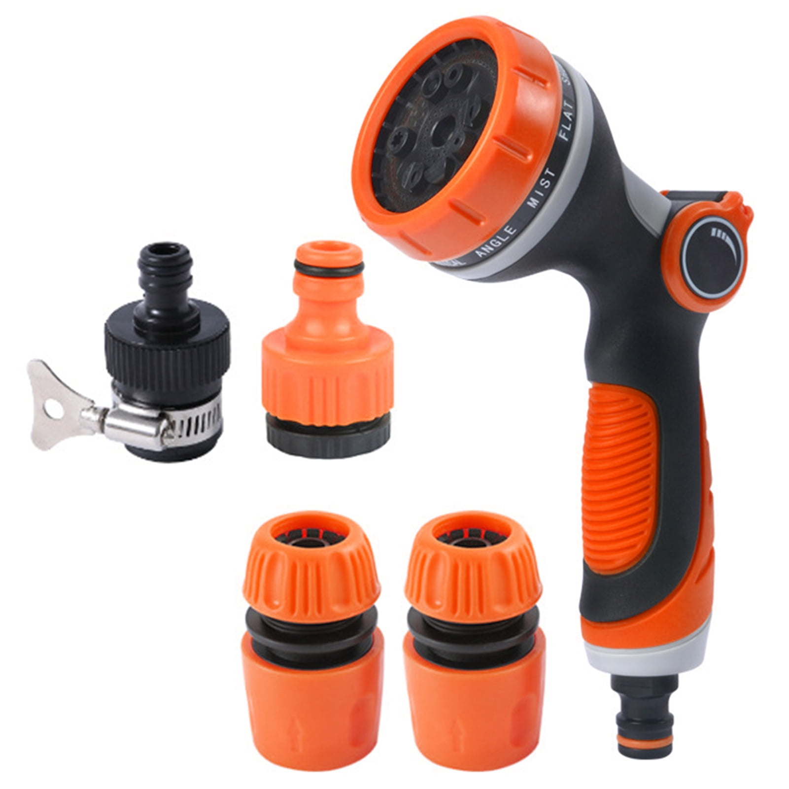 DJZ Garden Hose Nozzle - 1 Set - Thumb Control - Heavy Duty - 10 ...