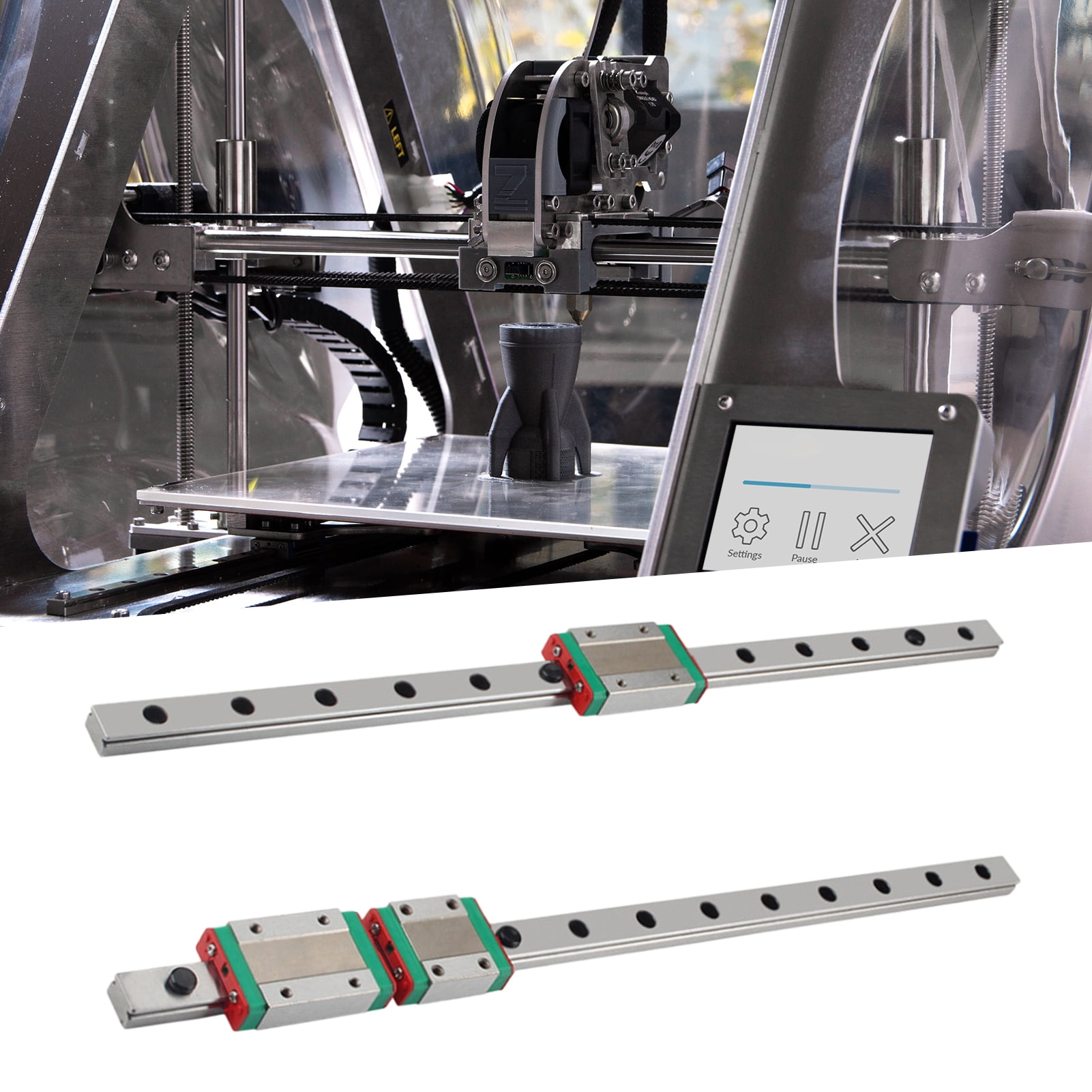 DJZ Guide MGN12H 330mm Linear Rail - Low Friction, Multi-purpose, Y ...