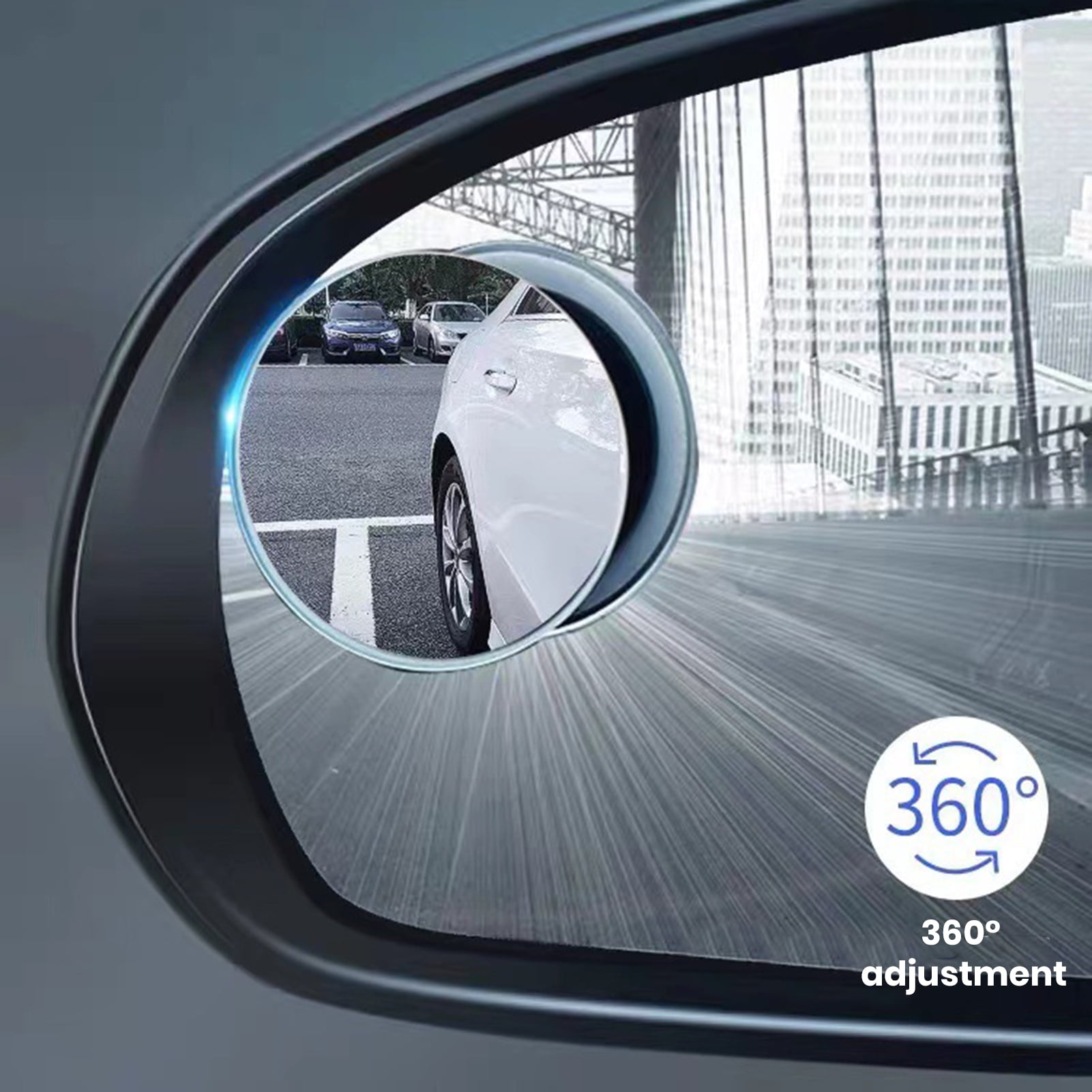 DJZ HD-compatible Rear View Mirror Auxiliary Lens 360 Degree Rotation ...