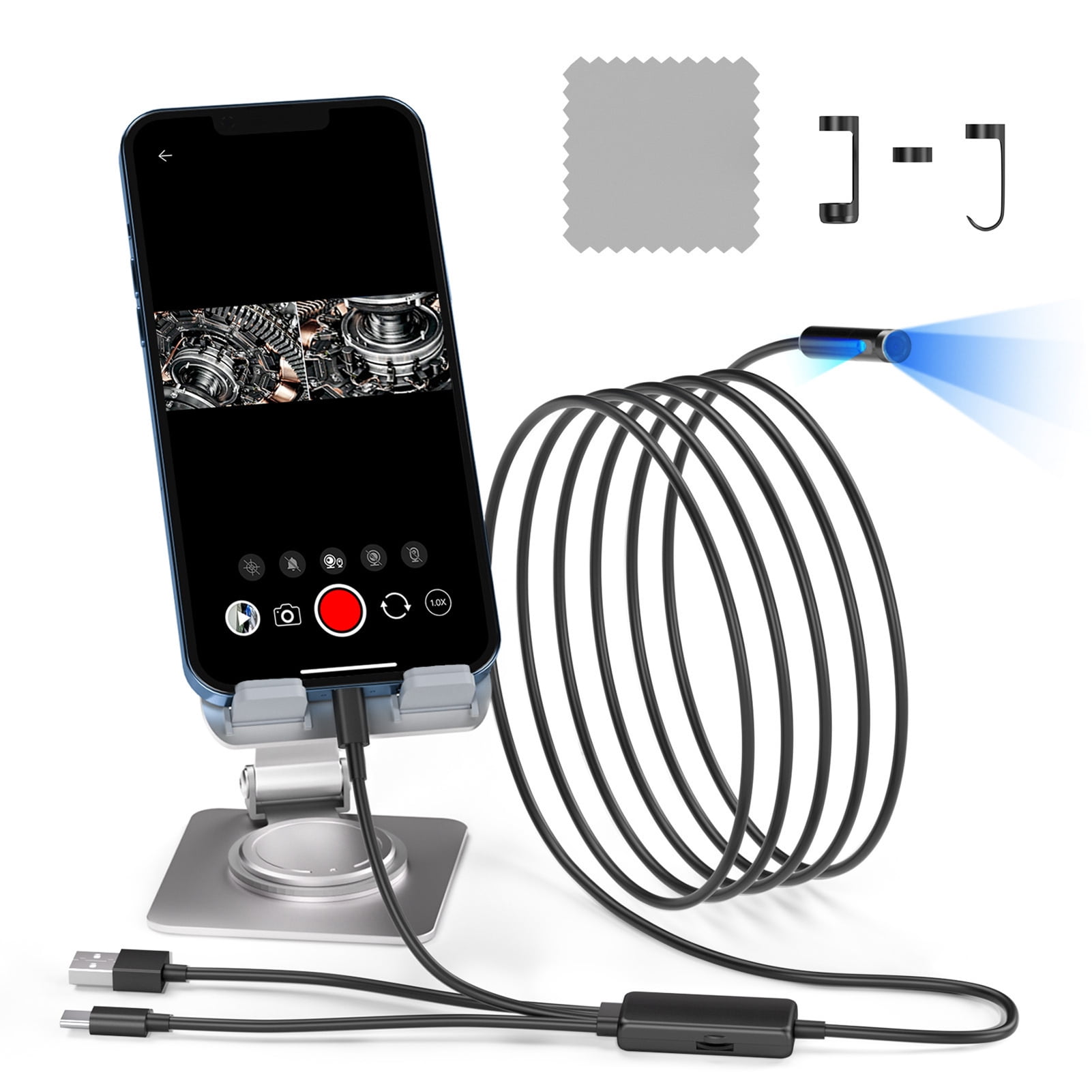 DJZ IP67 Waterproof Inspection Endoscope - Phone Scope Camera with ...