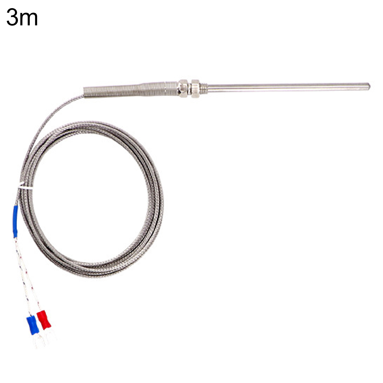 DJZ K Type Thermocouple Probe - 1/2/3/4/5m M8 Thread 100mm Temperature ...