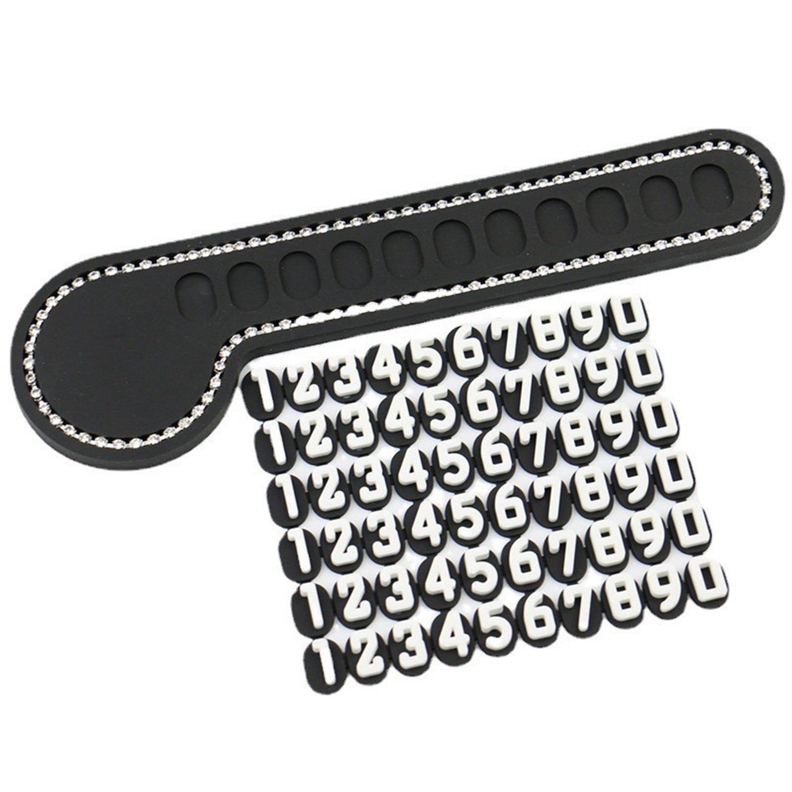 DJZ Parking Number Plate - 1 Set Car Temporary Music Note Shape ...