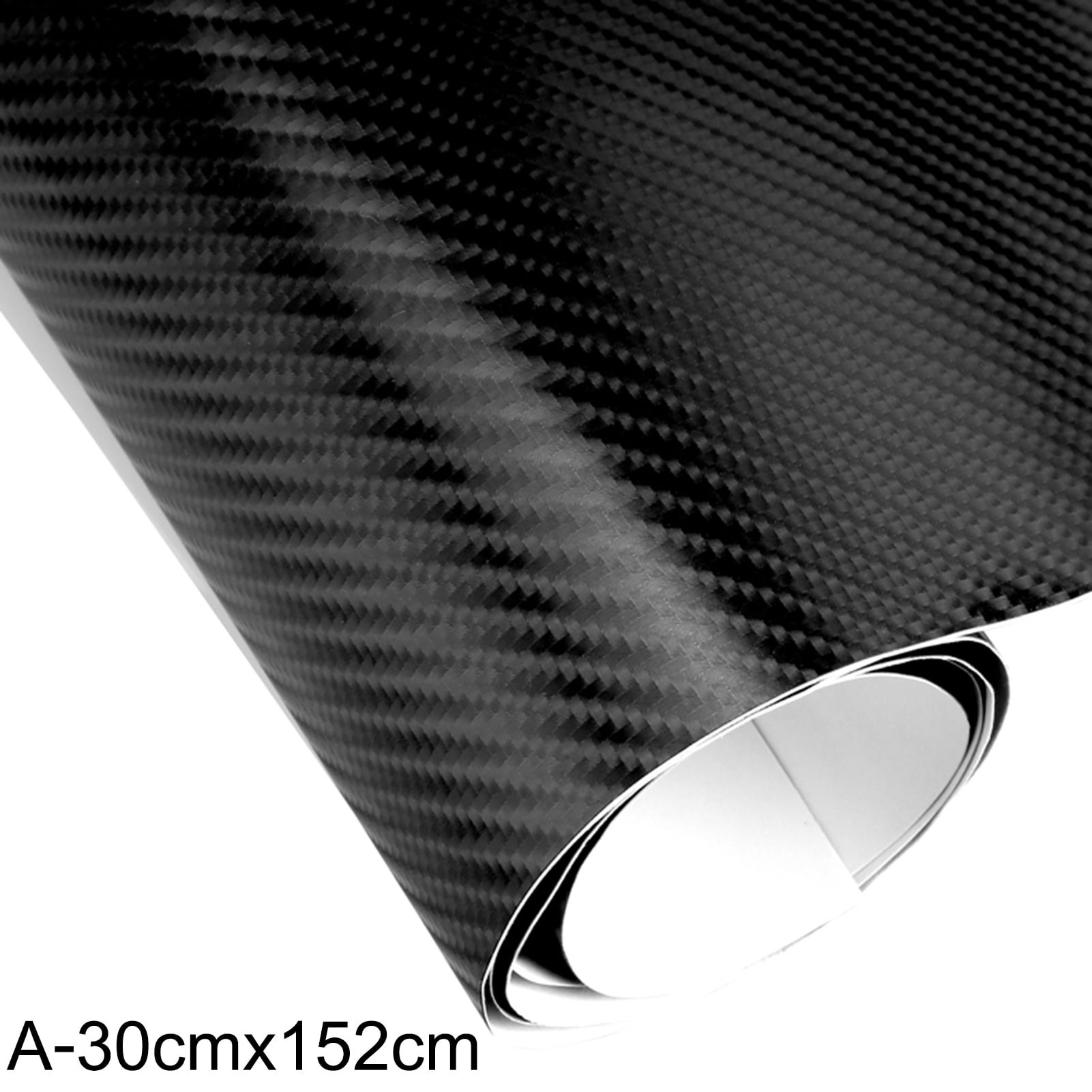 DJZ Premium Carbon Fiber Pattern Car Wrap Sticker - Glossy Tint Film ...