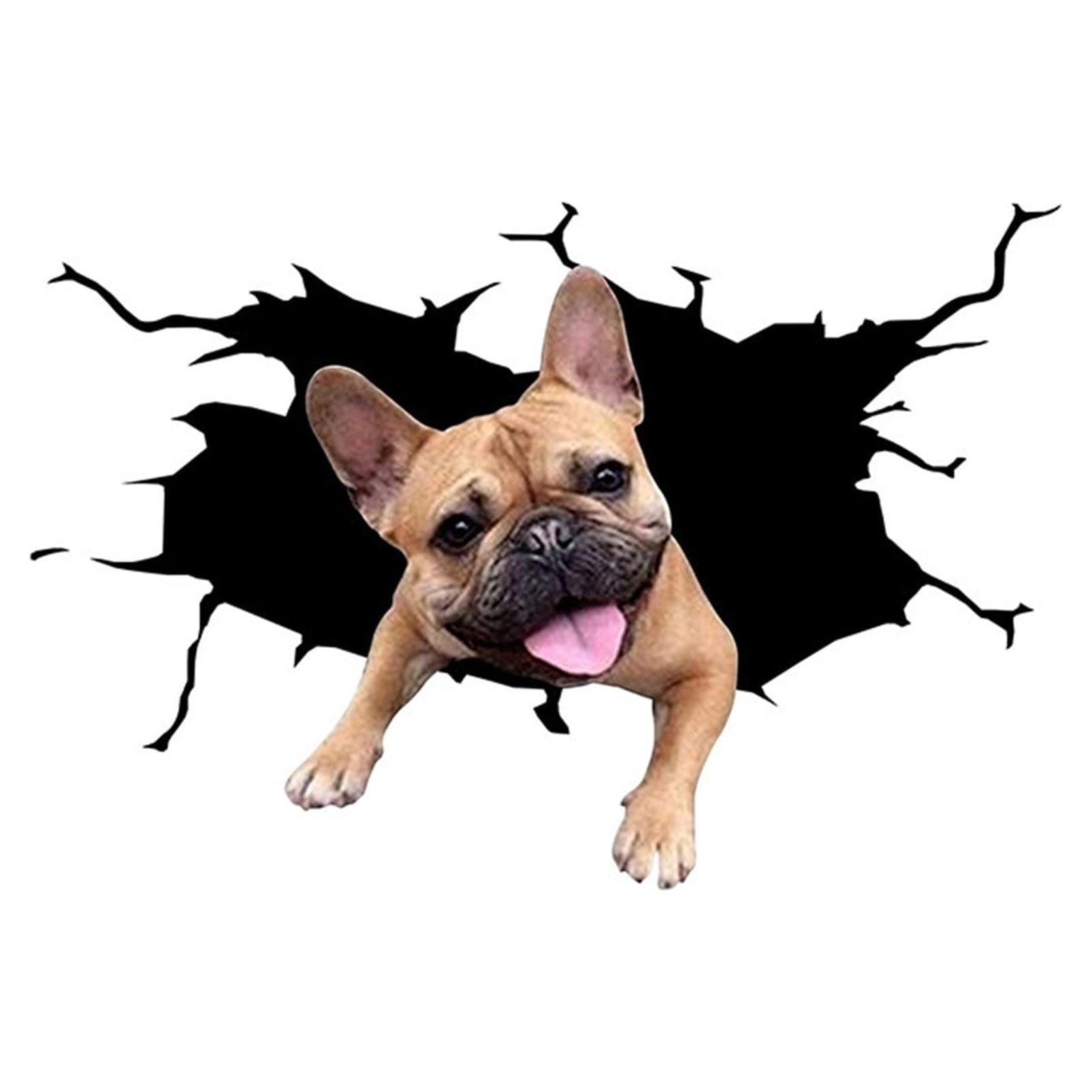 DJZ Realistic Car Window Sticker - Exquisite Pattern, Simulation Pet ...