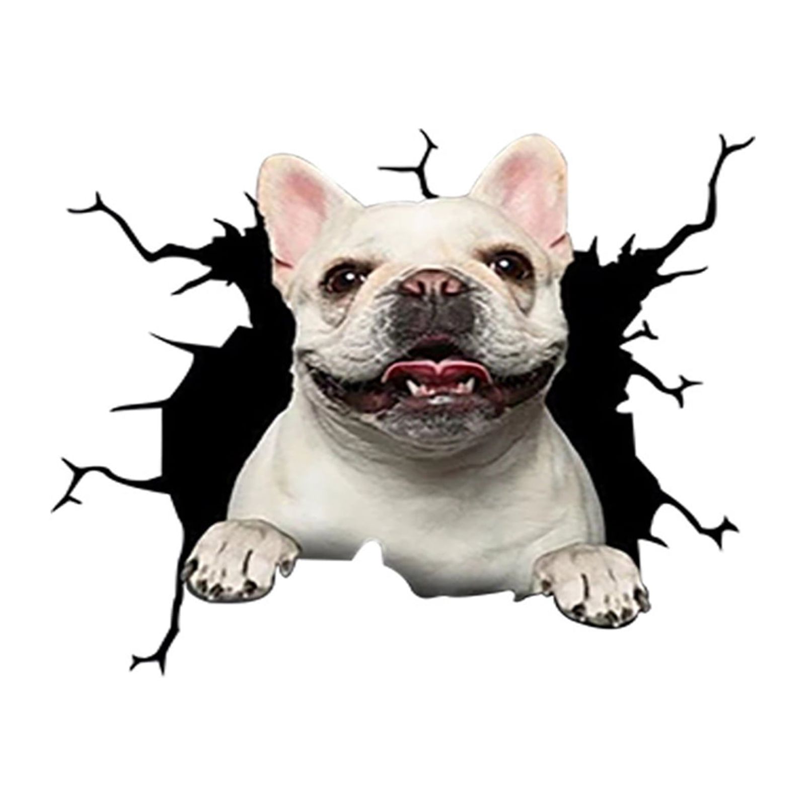 DJZ Realistic Car Window Sticker - Exquisite Pattern, Simulation Pet ...