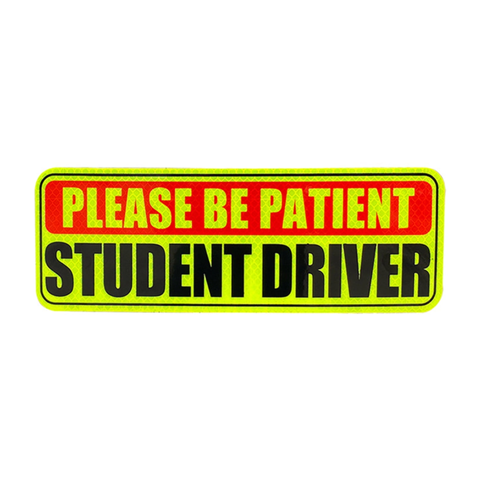 DJZ Reflective Car Stickers - New Driver Magnet Essential - Magnetic ...