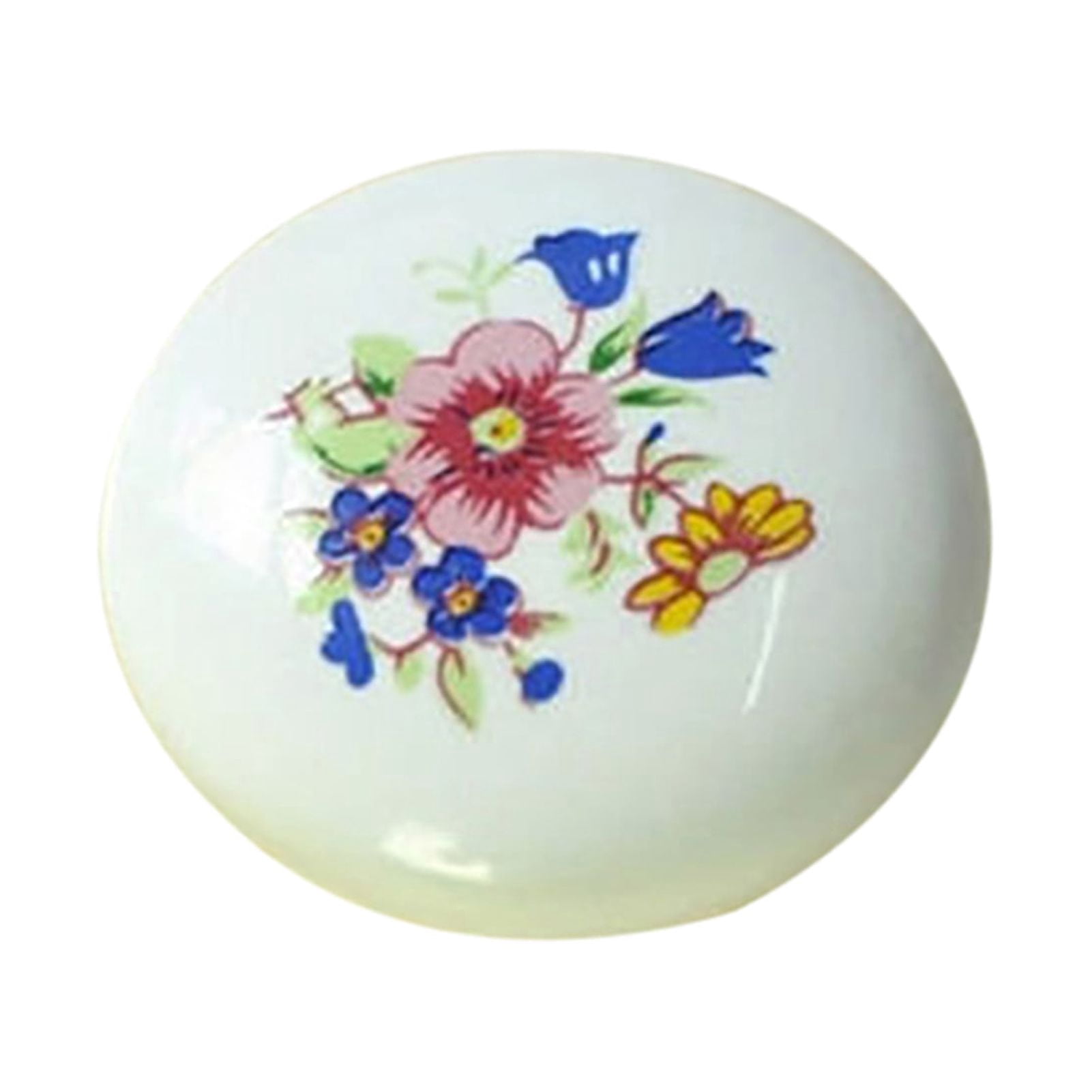 DJZ Rural Style Ceramic Flower Door Handle – Vintage Cupboard Drawer ...