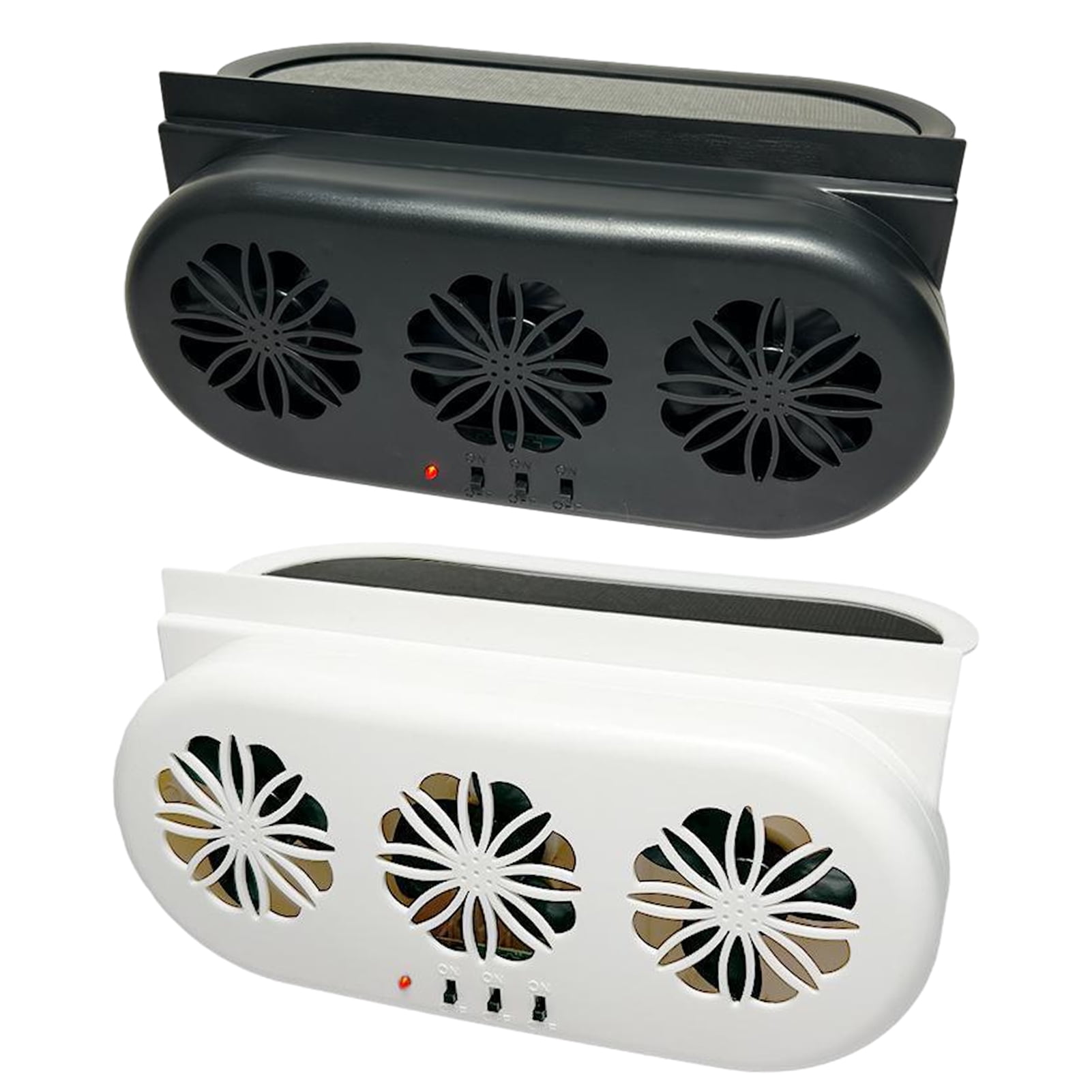 DJZ Solar Powered Car Window Fan - Auto Solar Ventilation Fan - Heat ...