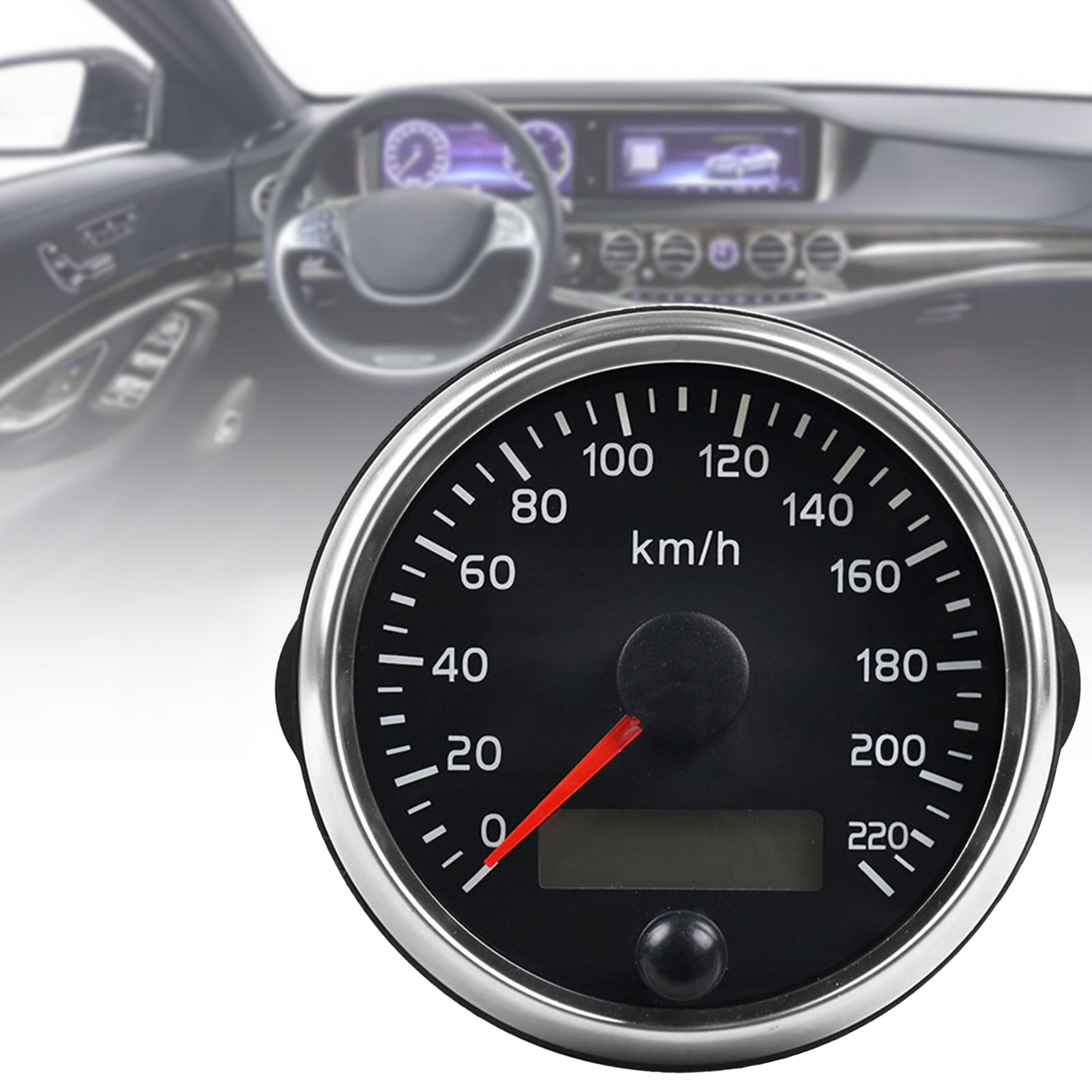 DJZ Speedometer, Rust-proof 2 In 1 ABS Universal 85mm Speedometer for ...