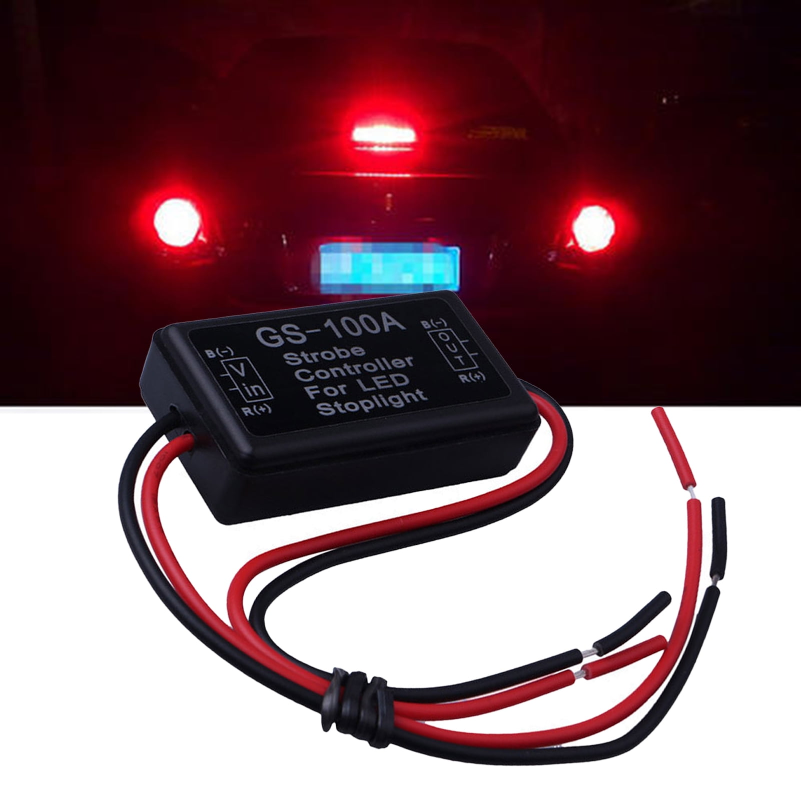 DJZ Strobe Controller - Waterproof, High Brake LED Stop Light Controller for DC12-24V Motor ...