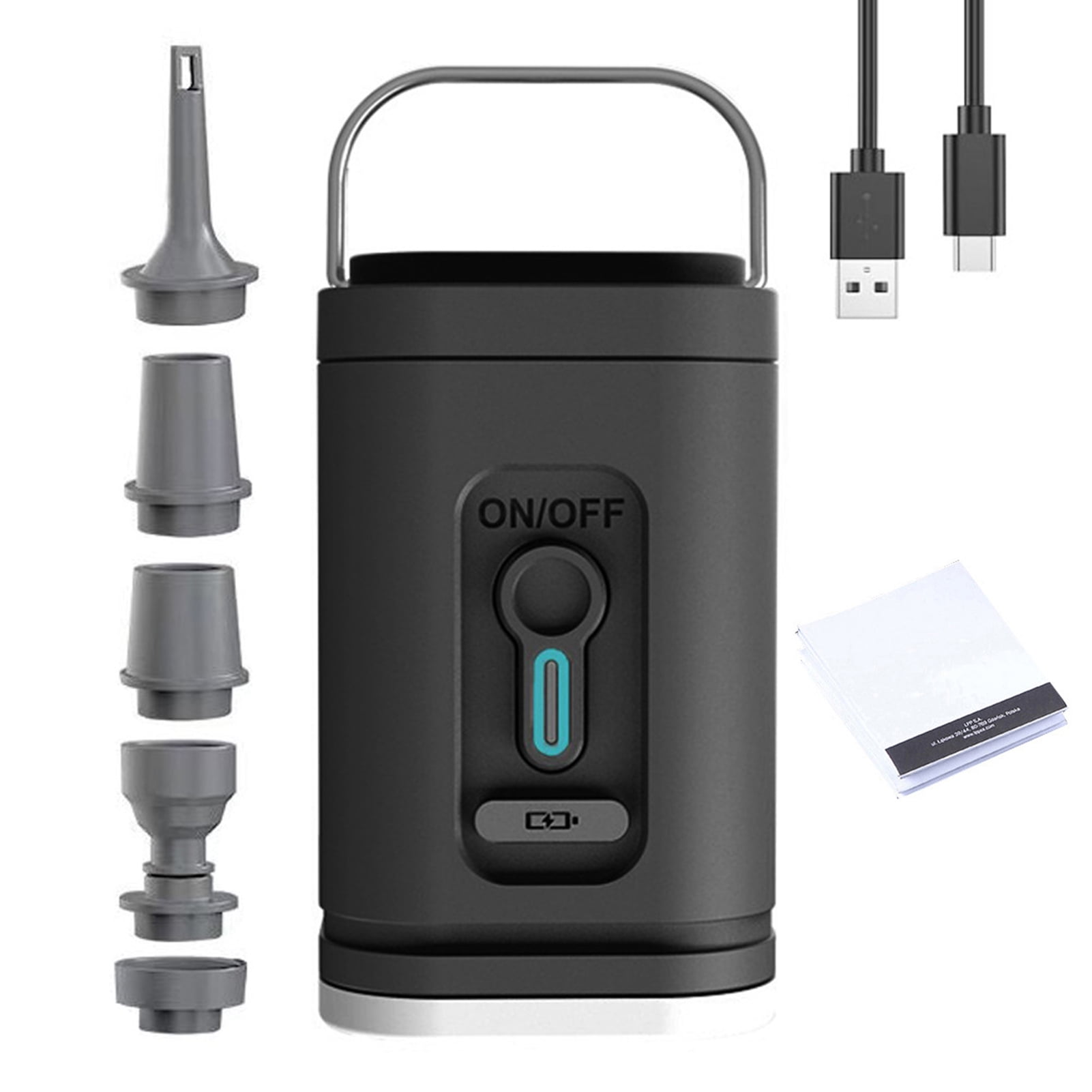 DJZ Tire Inflator Portable Air Compressor - with Camping Lamp ...