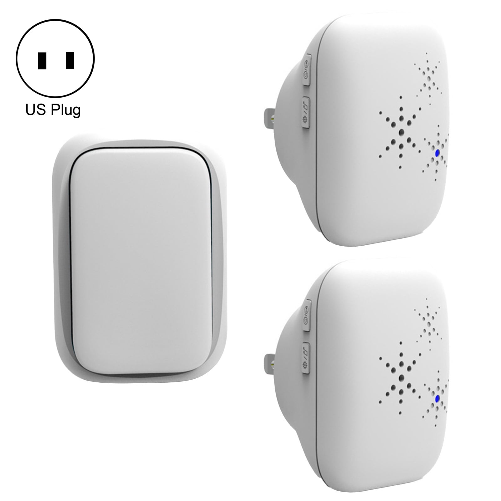 DJZ Wireless Doorbell - Cordless Self-Powered Doorbell - Waterproof ...