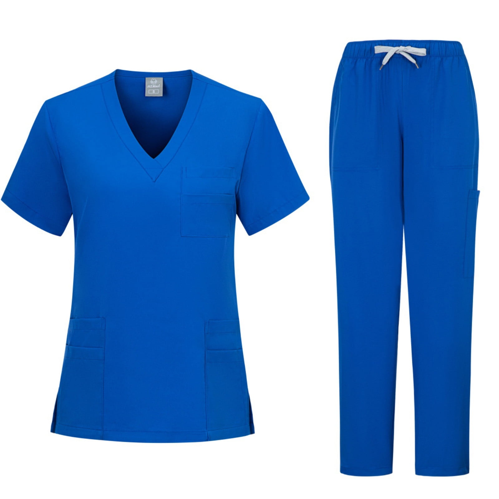 DJskiyers 2 Piece Scrubs Set Womens Housekeeping Uniforms Medical ...