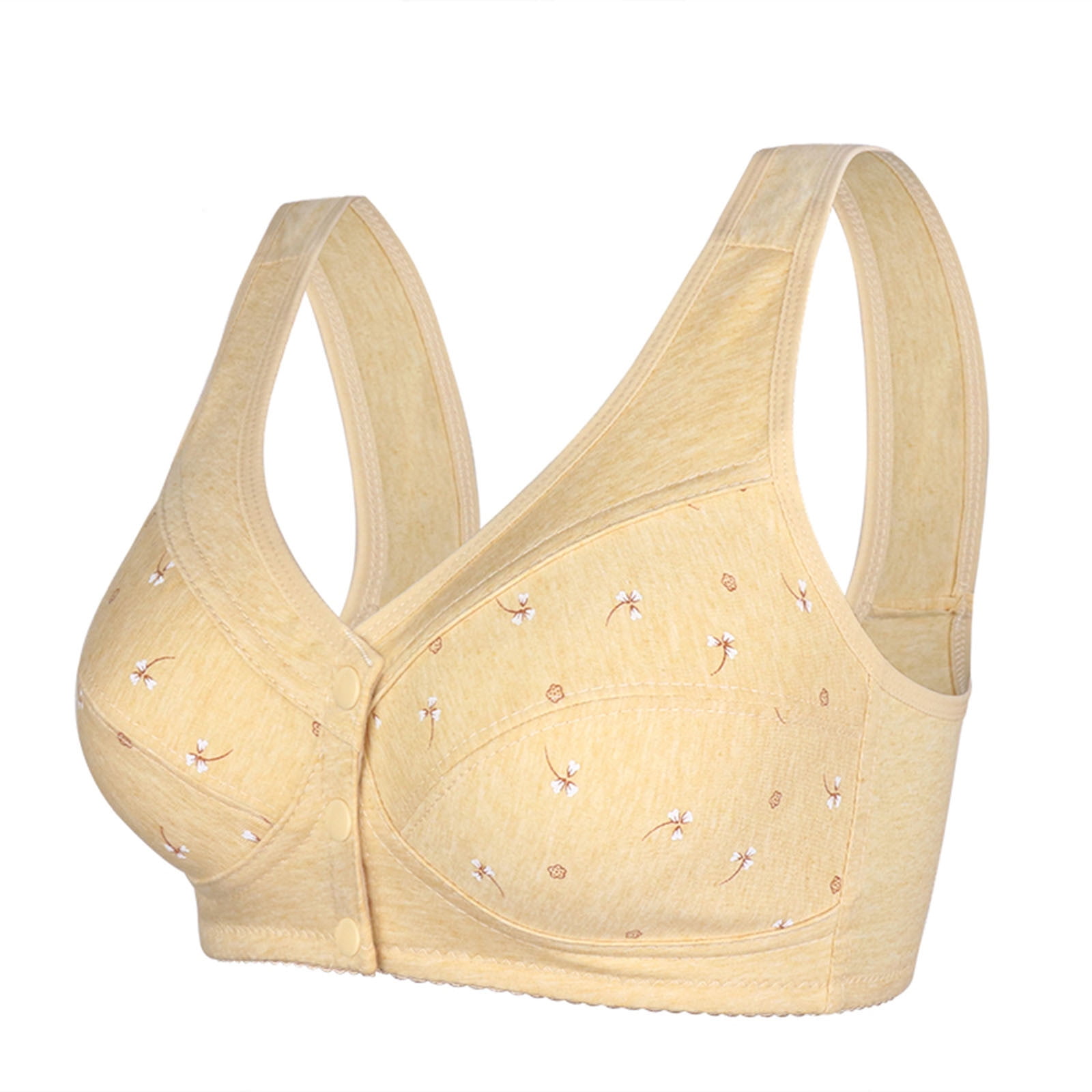 Front Closure Bras for Older Women Daisy Full Coverage Bra Wireless ...