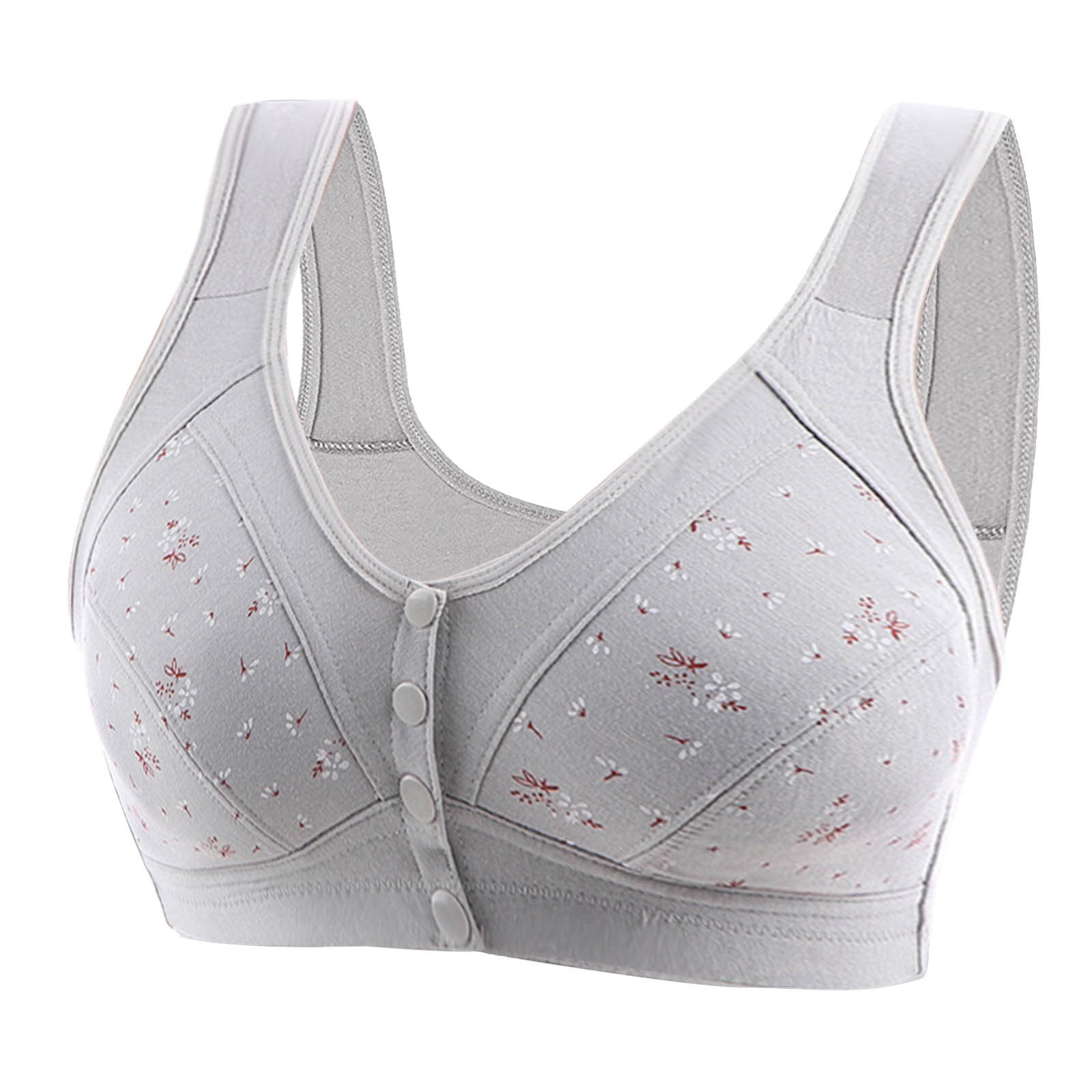 DJskiyers Full Coverage Bra for Older Women Super Comfort Seamless Bras ...