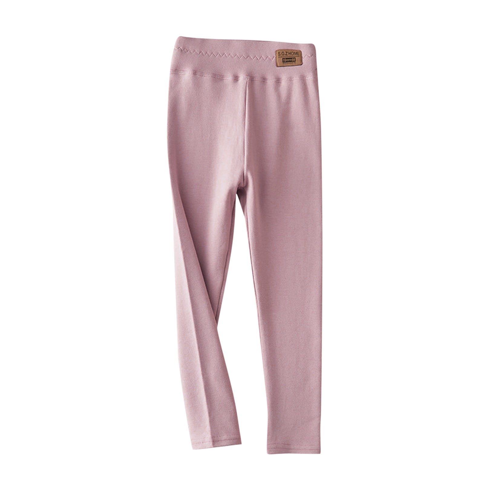 DJskiyers Girls Cotton Pants Comfy Long Johns High Waist Casual Pants ...