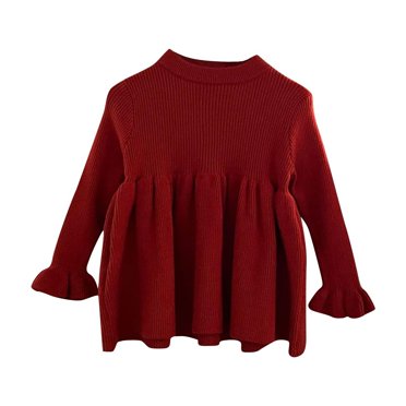 Zwiiyzr 2025 4-8Y Girls Sweater Dress Knit Long Sleeve Fall Winter ...