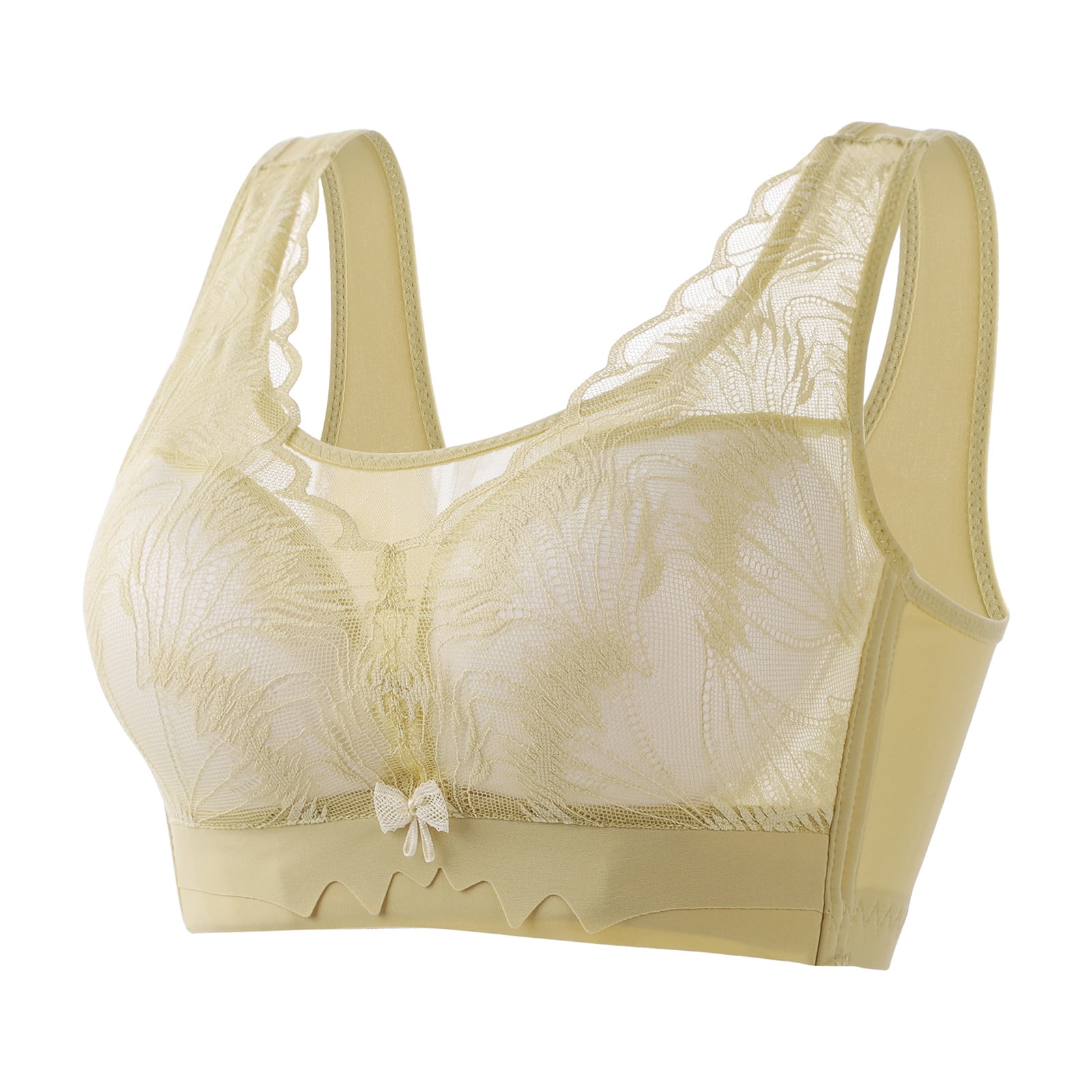 DJskiyers Lace Bra for Women Wireless Full Coverage Bras High Support ...